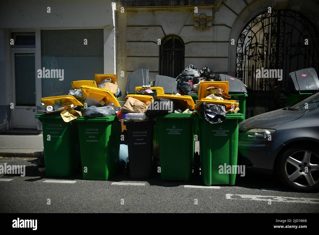 The streets of Paris have been littered with rubbish bins since the ...