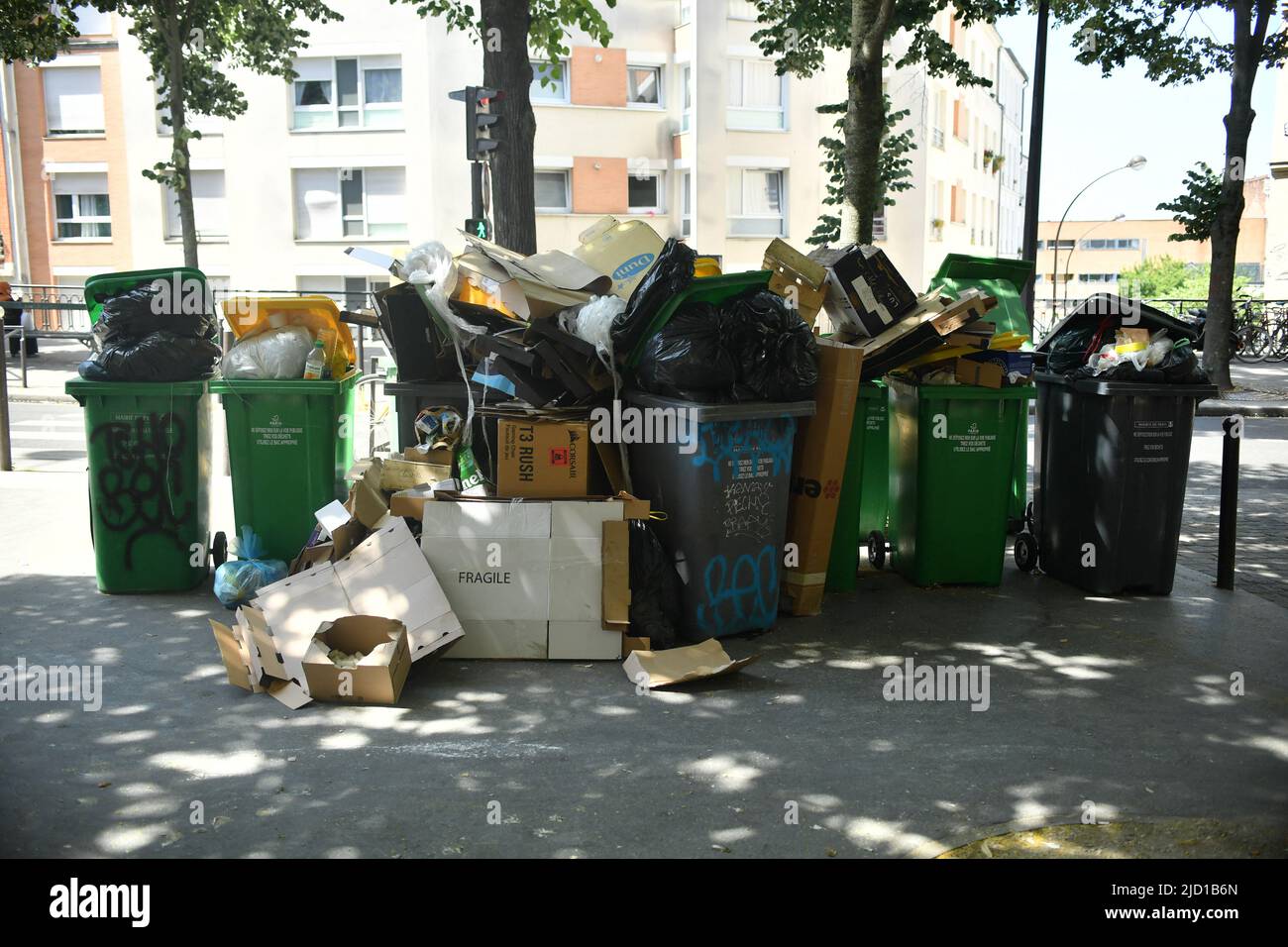 The streets of Paris have been littered with rubbish bins since the ...