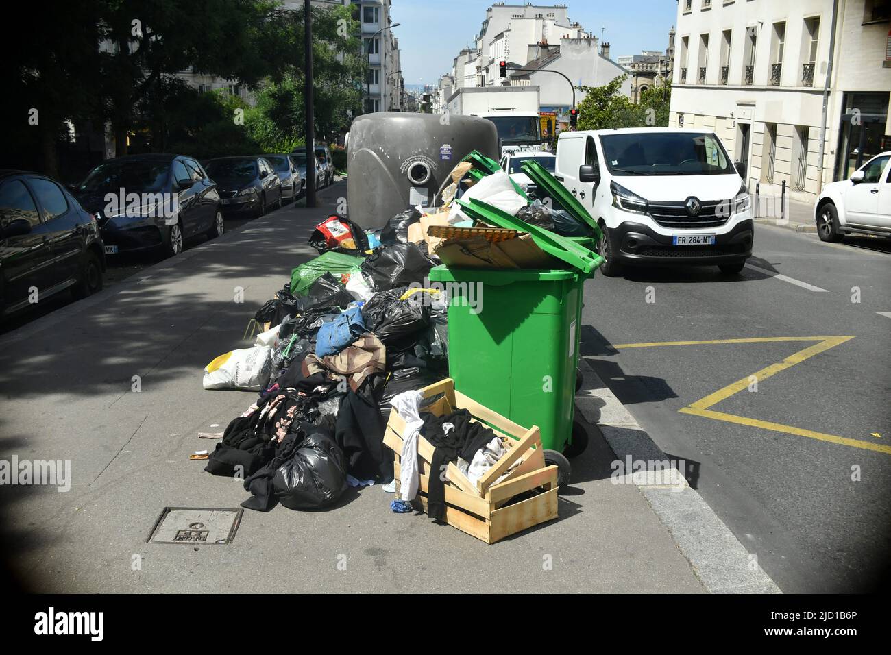The streets of Paris have been littered with rubbish bins since the ...