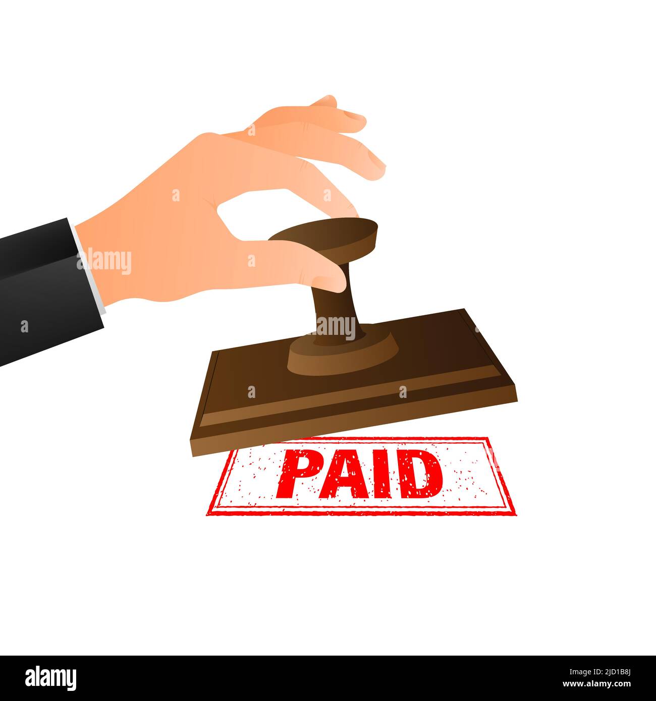 Paid stamp hi-res stock photography and images - Alamy