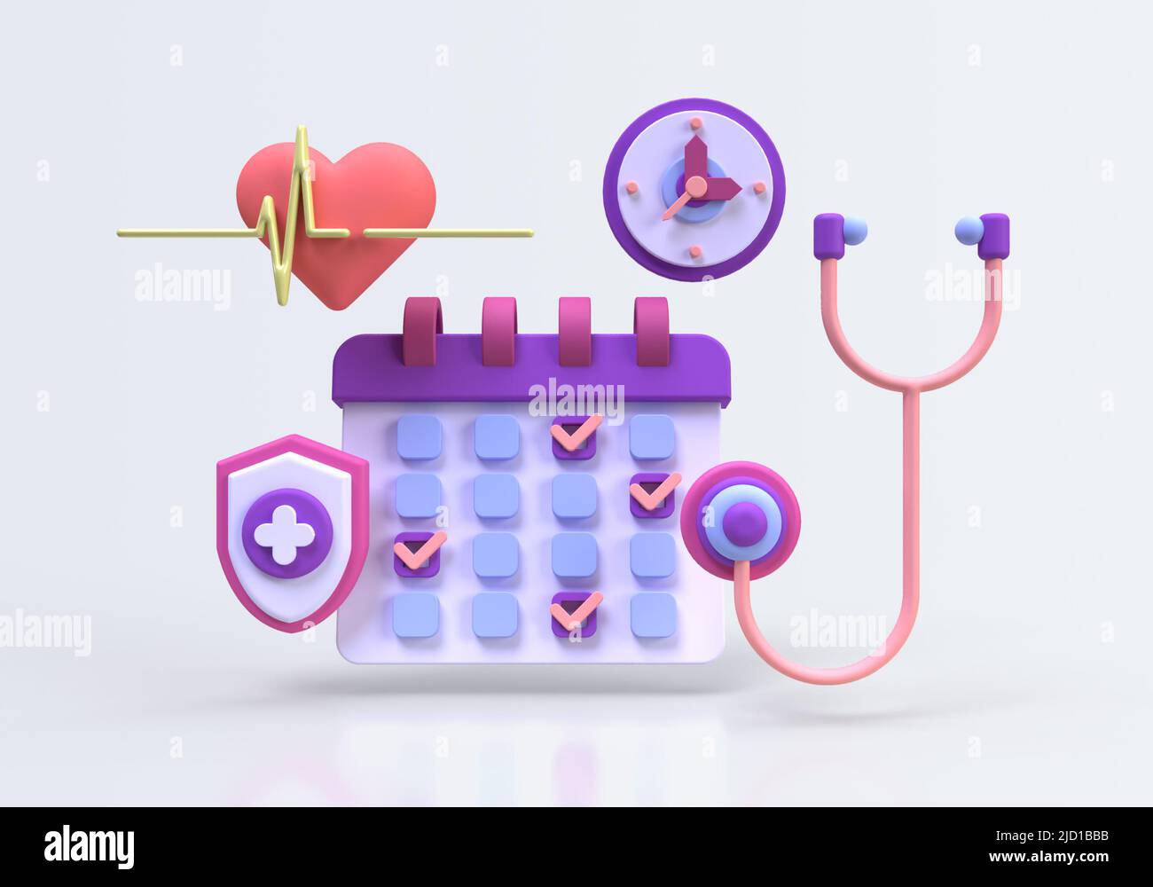 Medical check up concept illustration Landing page template for ...