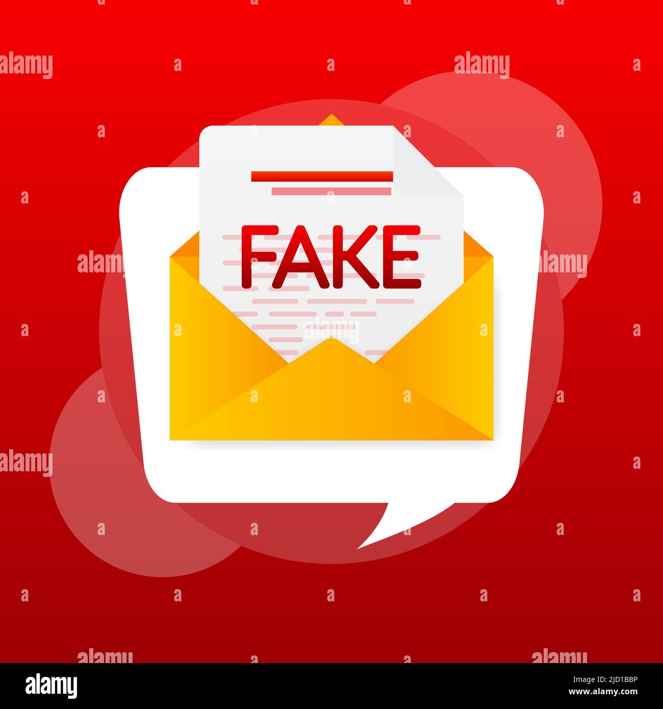 Fake sign concept. Abstract web banner. Vector design. Web banner ...