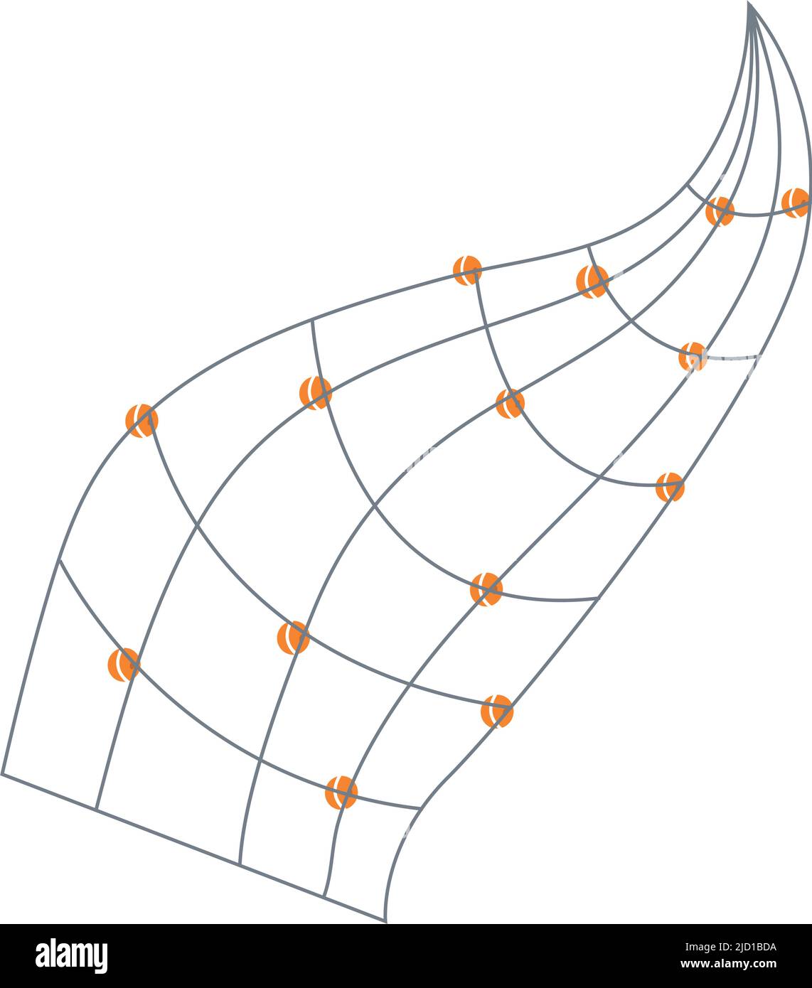 Fishing net fish detail Stock Vector Images - Alamy