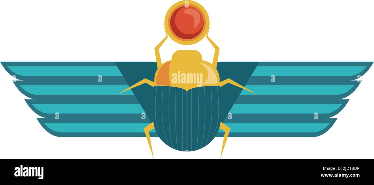 egyptian emblem with beetle icon Stock Vector Image & Art - Alamy