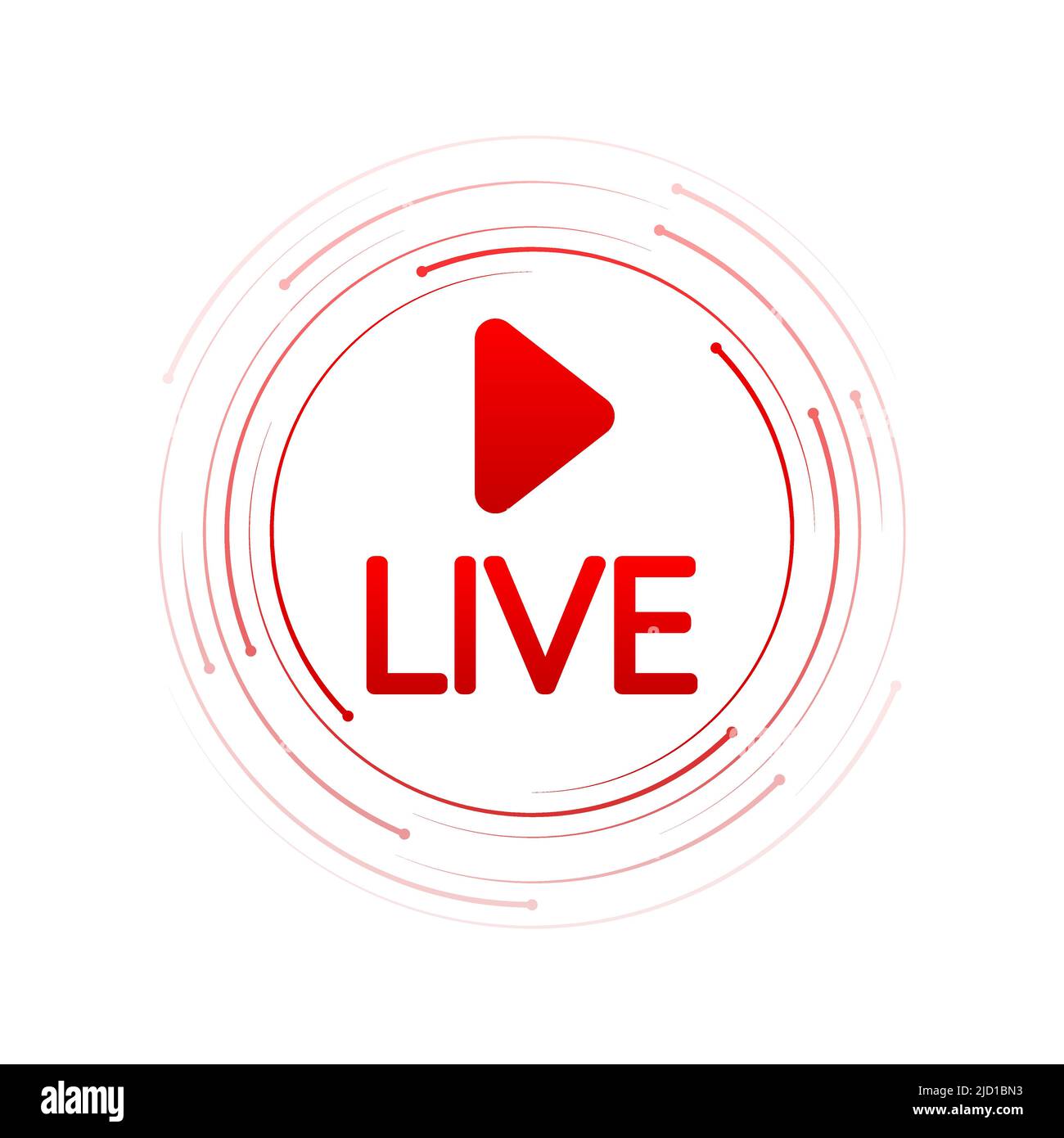 Live icon, great design for any purposes. Live stream sign. Digital ...