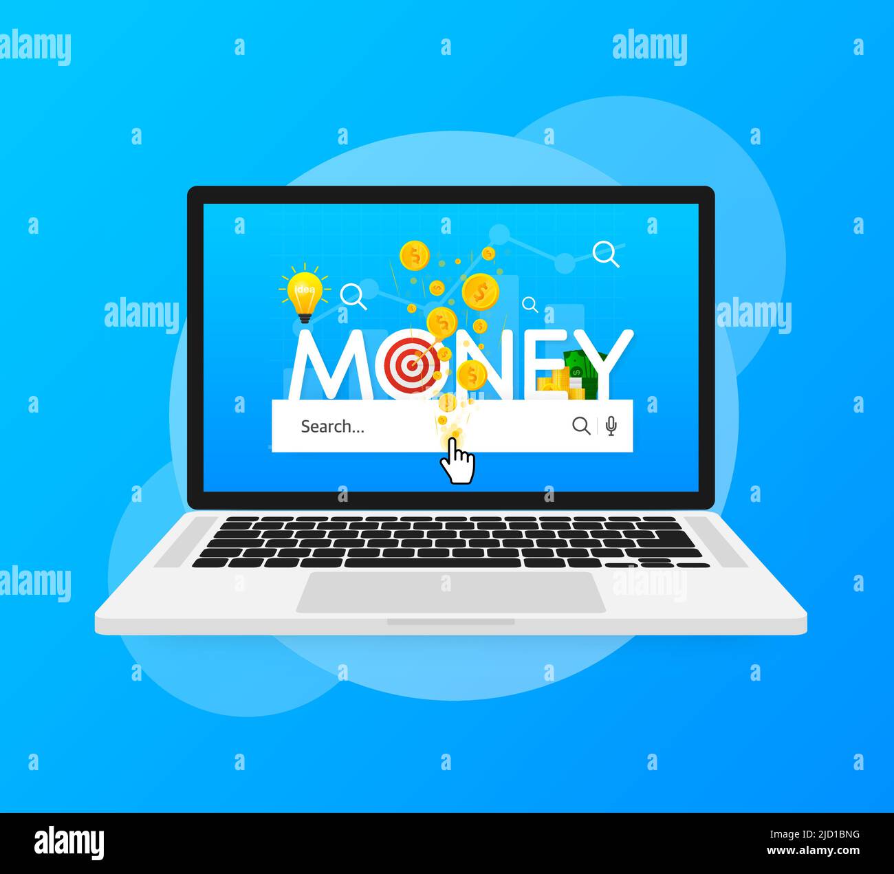 Money budget, great design for any purposes. Abstract illustration. 3d ...