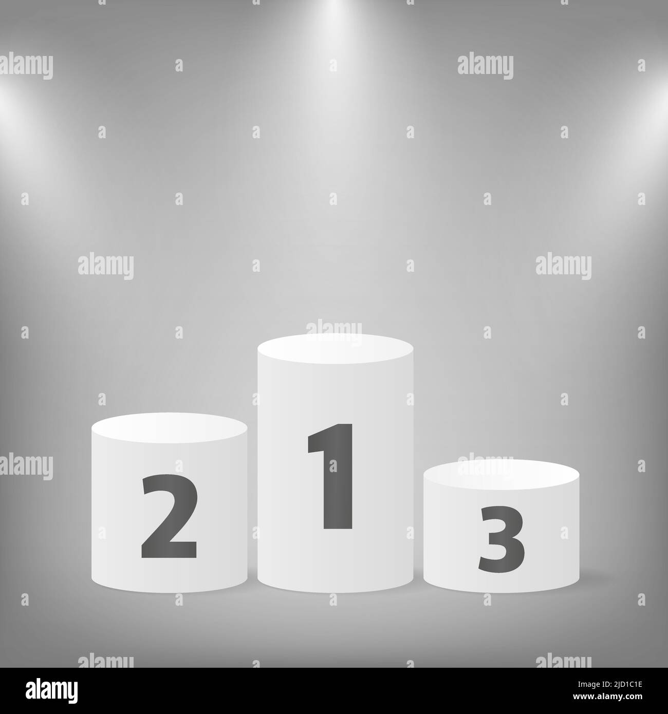 Font with 123 podium for promotion design. Discount coupon. Winner ...