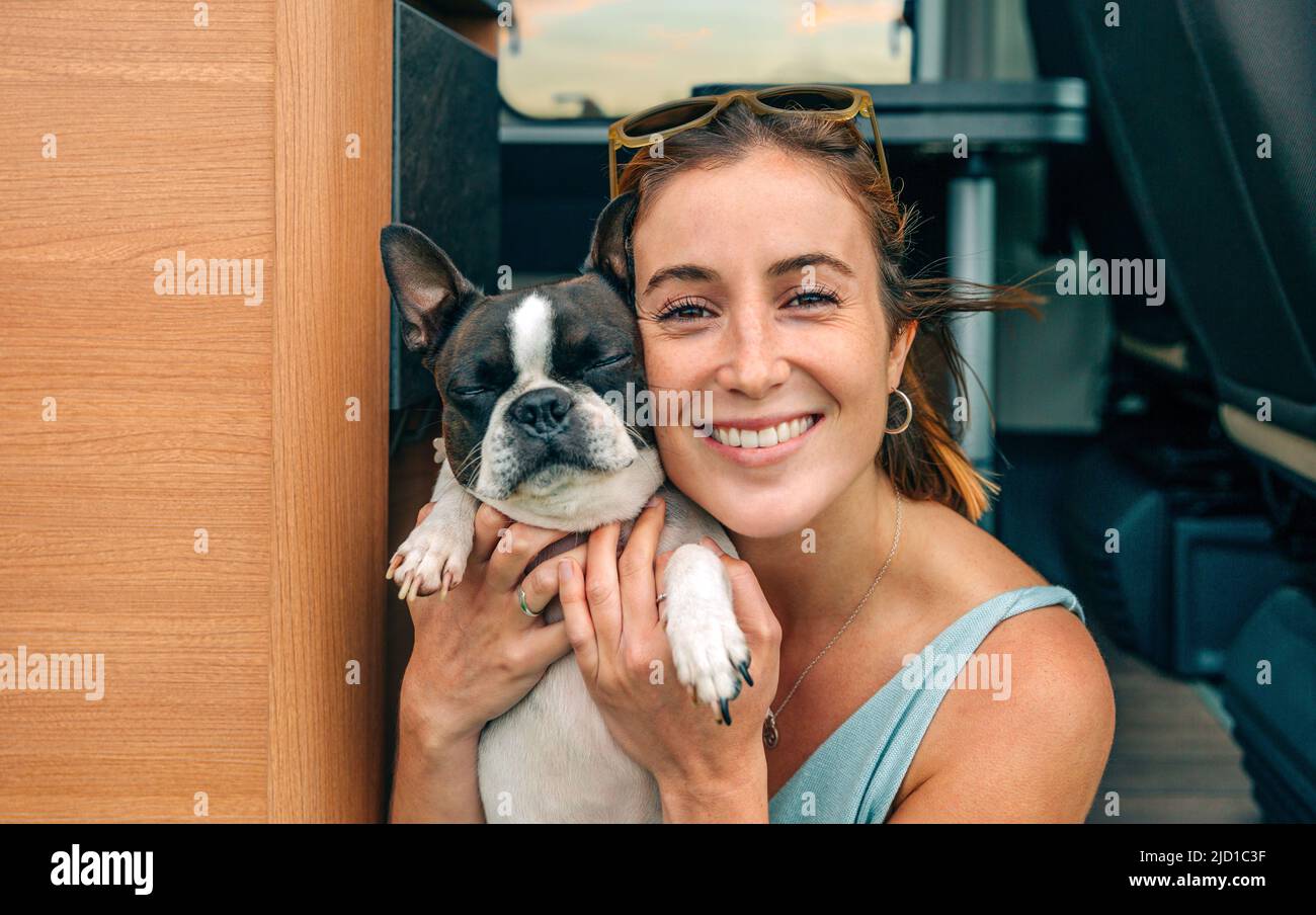 Hugging dog hi-res stock photography and images - Alamy