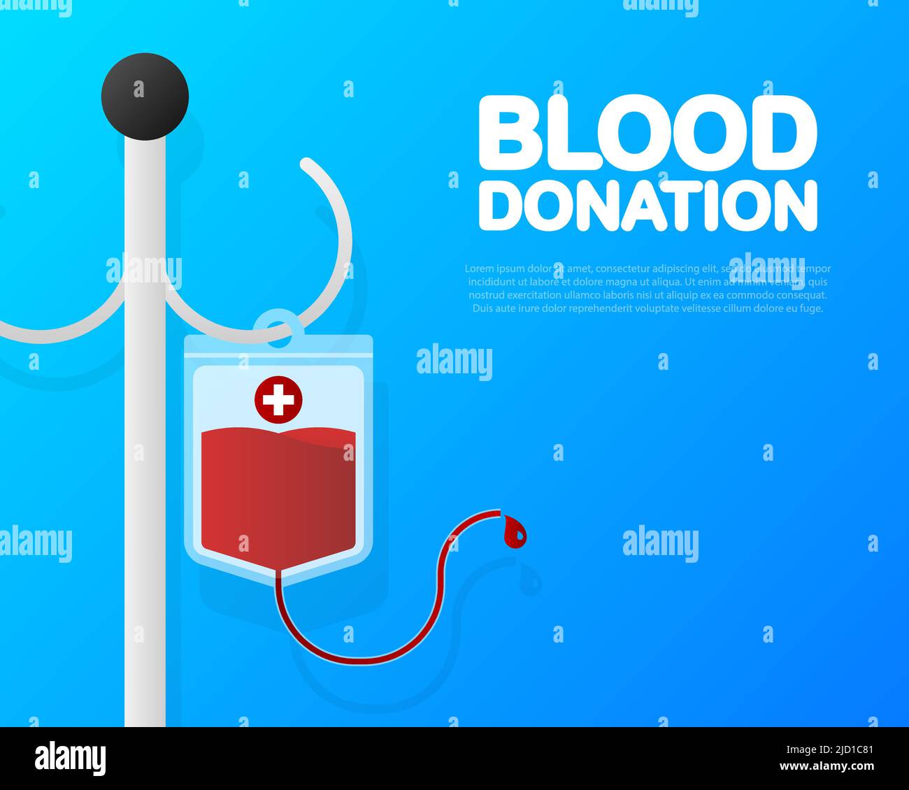 Abstract brochure with red blood donation for medical design. Vector ...