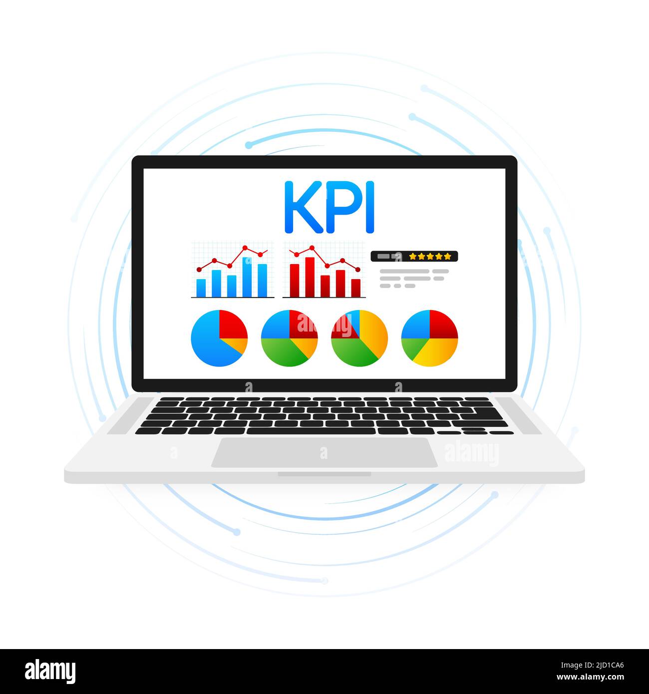 Kpi icon Cut Out Stock Images & Pictures - Alamy