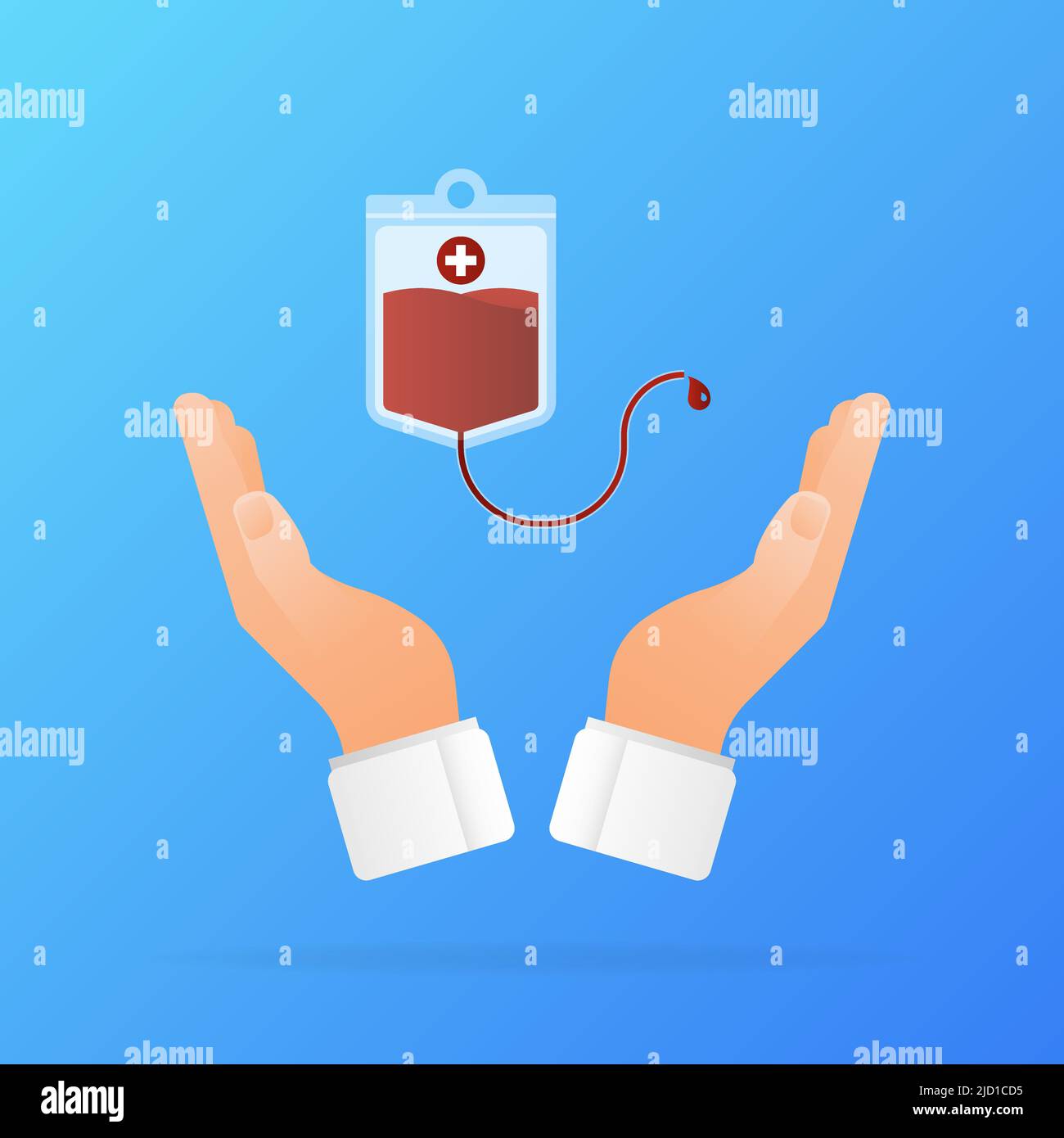 Abstract brochure with red blood donation for medical design. Vector ...