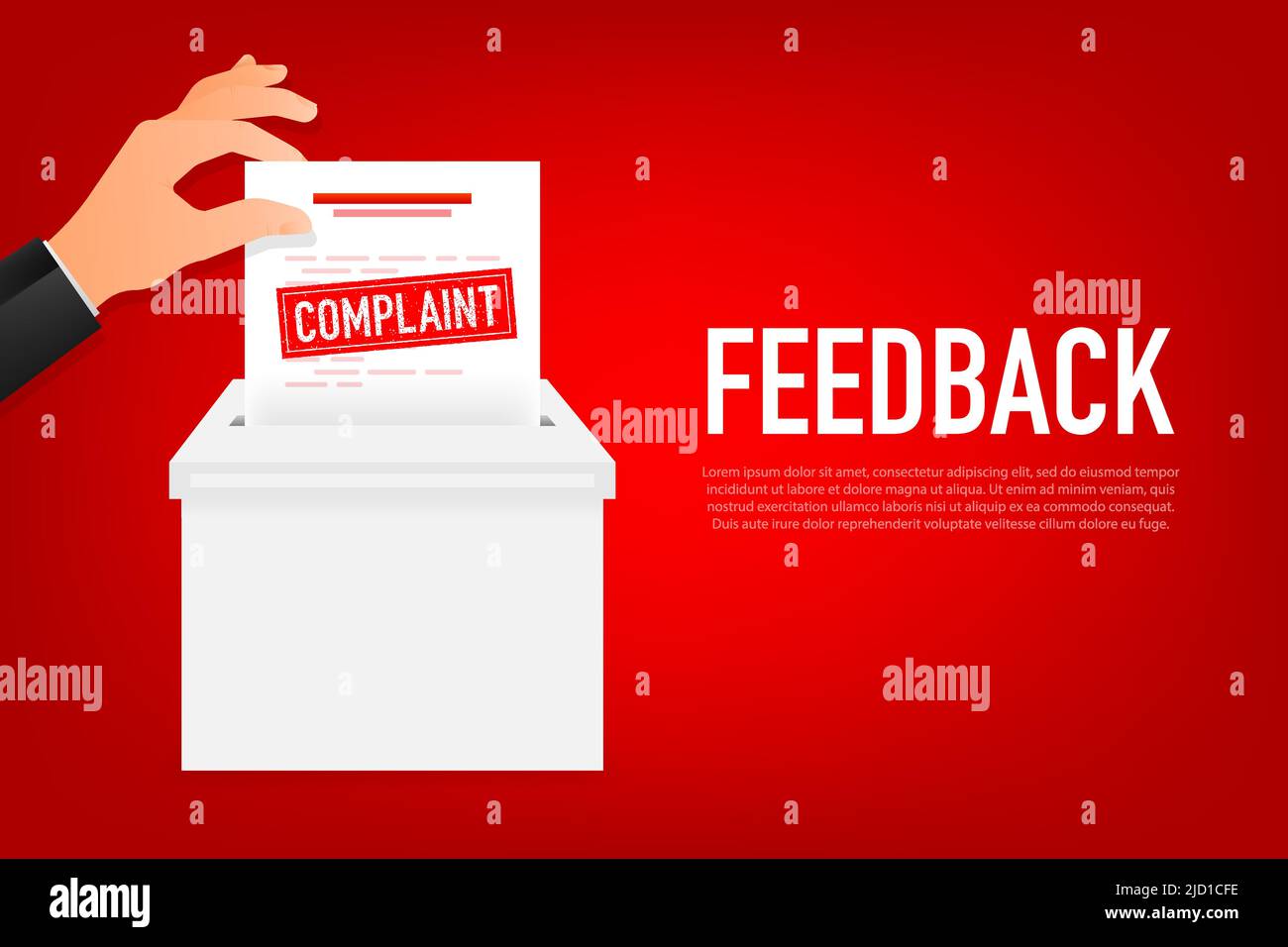 Complaint, great design for any purposes. Flat vector illustration ...