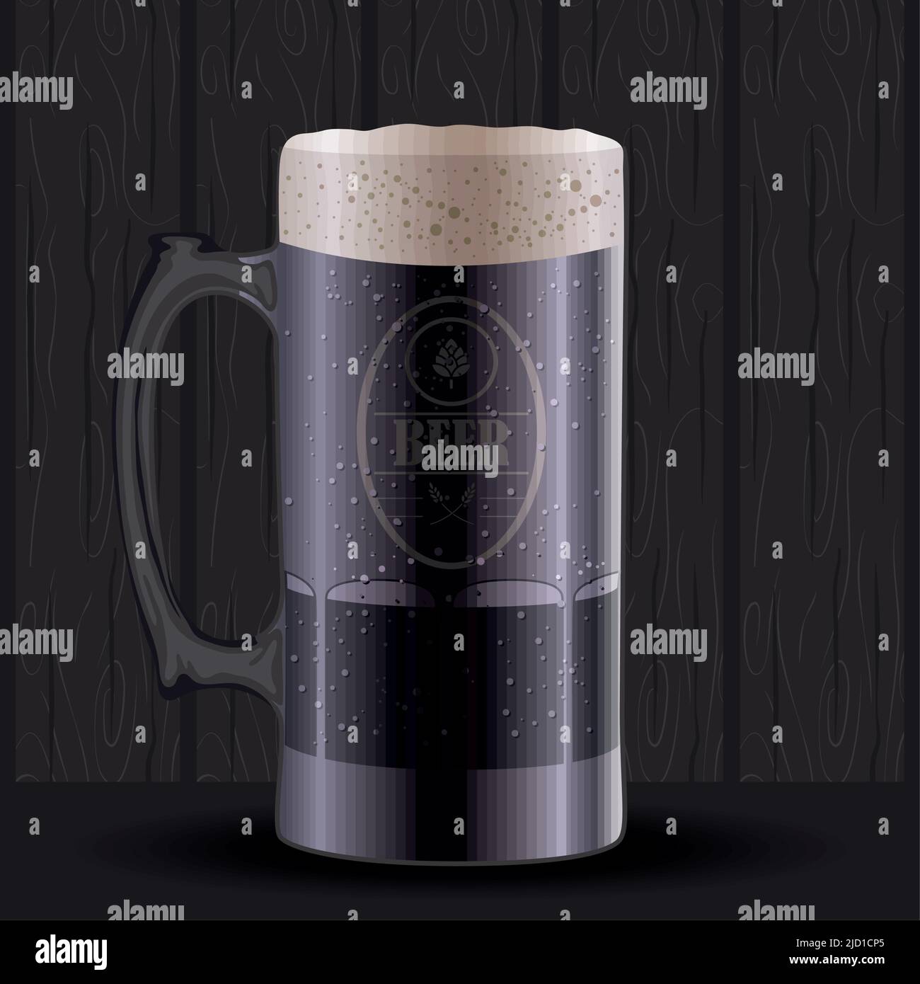 black jar beer drink poster Stock Vector Image & Art - Alamy