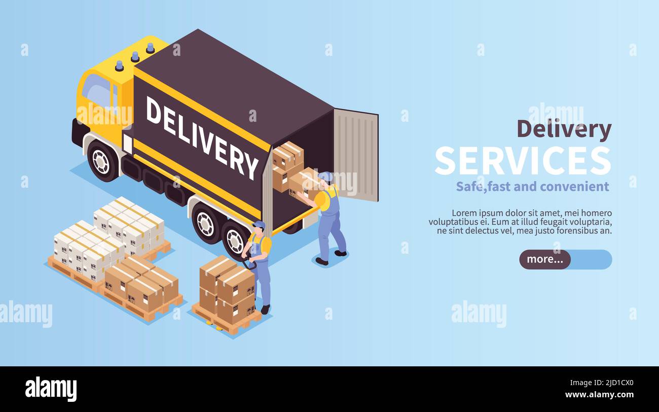 Loading unloading operation Stock Vector Images - Alamy