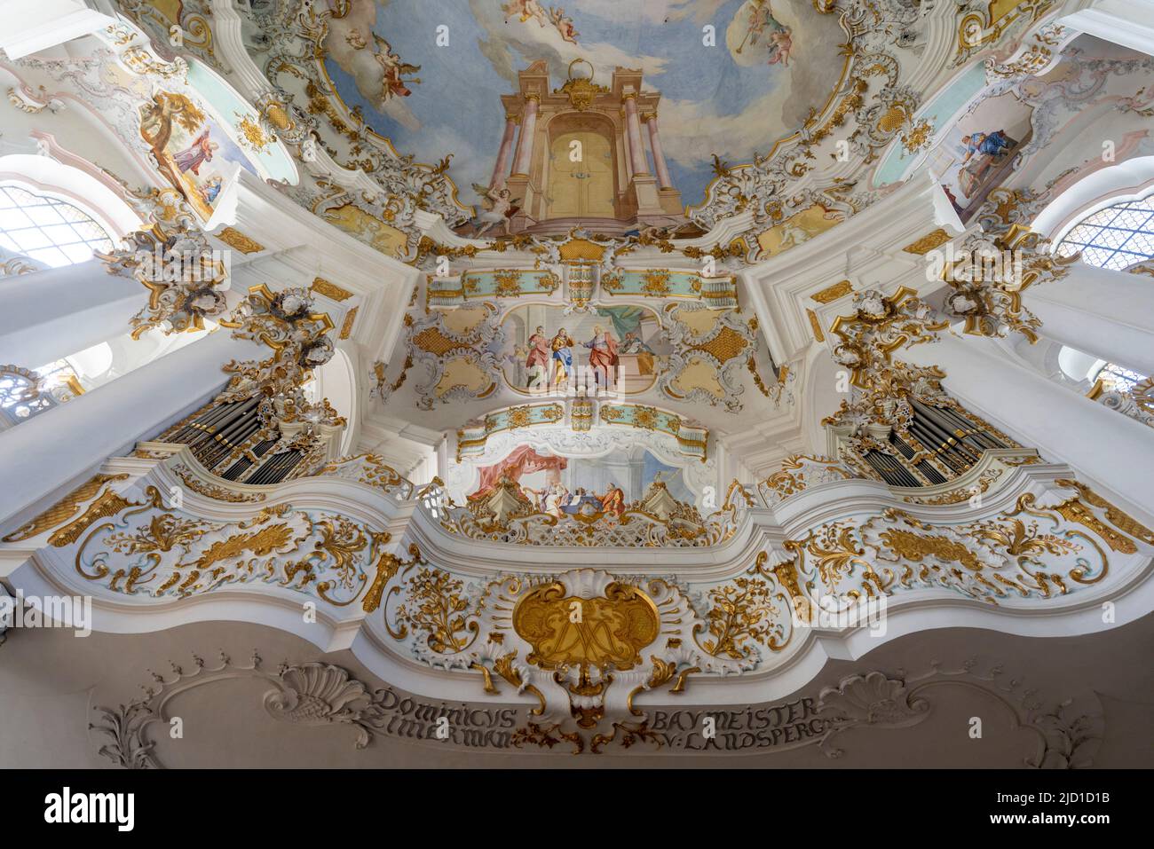 The Baroque Pilgrimage Church of Wies, Wieskirche, Bavaria, Germany ...