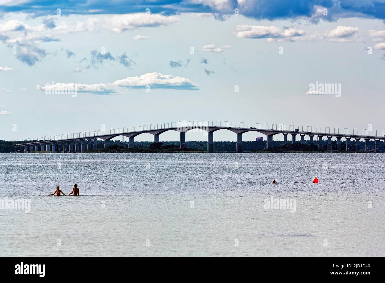 Oelandsbron, Oeland Bridge over the Kalmar Sound, bridge connecting the ...
