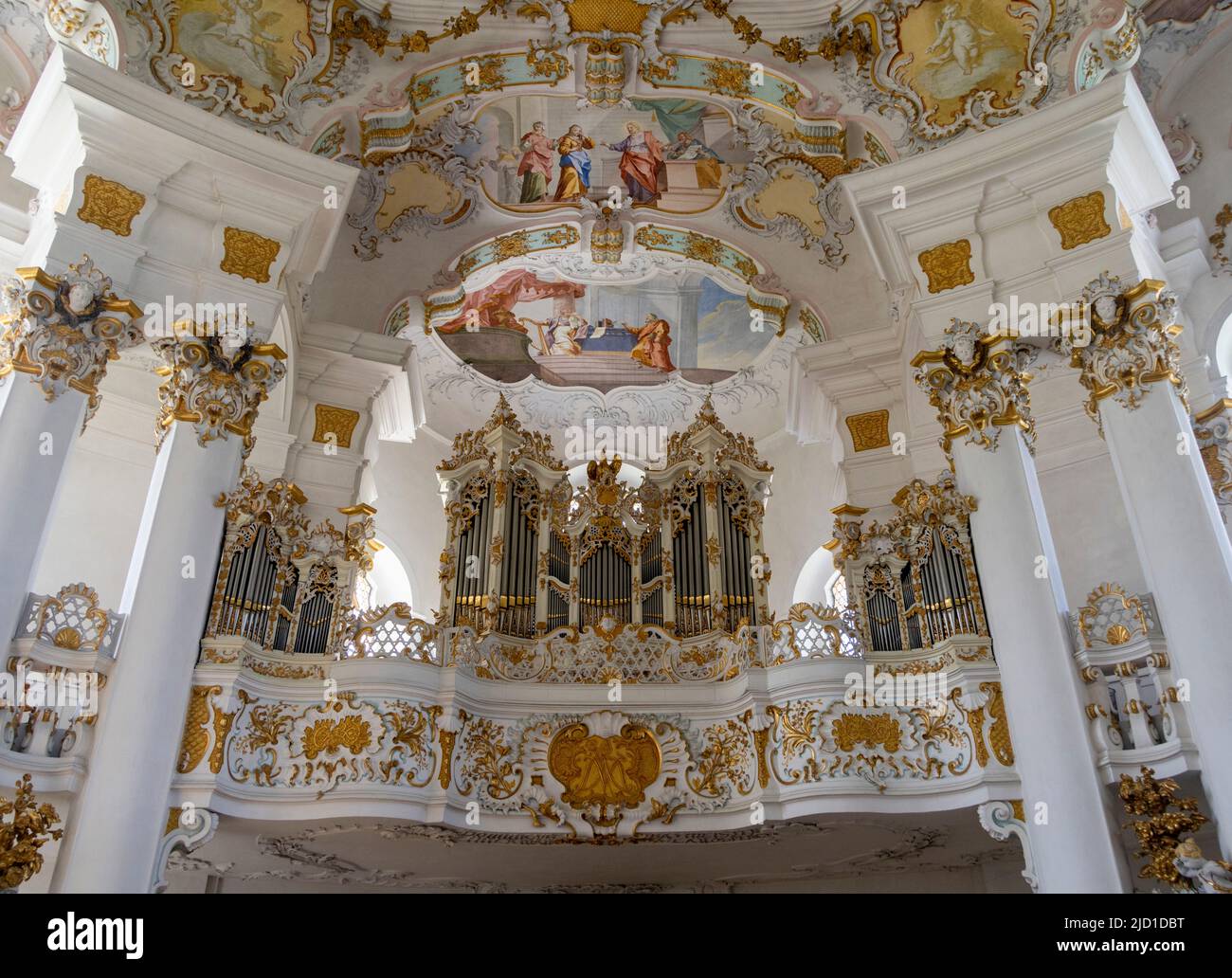 The Baroque Pilgrimage Church of Wies, Wieskirche, Bavaria, Germany ...