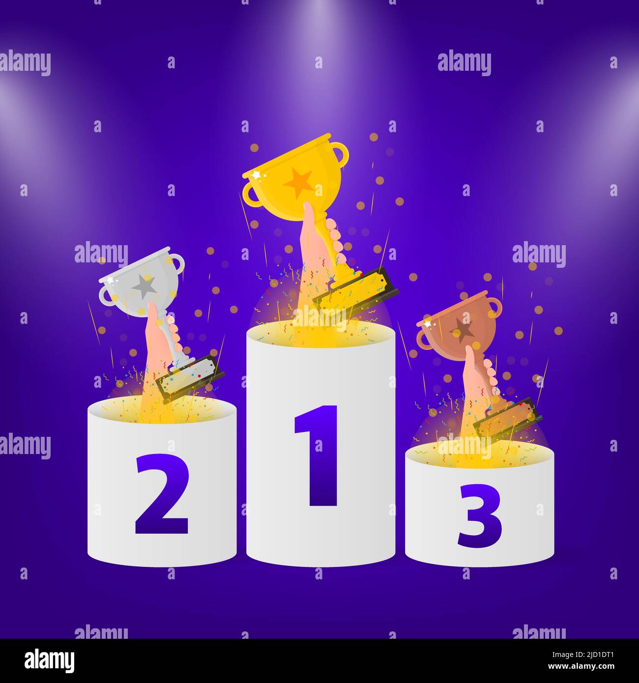 Winner prize, sport award, success concept. Mockup for concept design ...