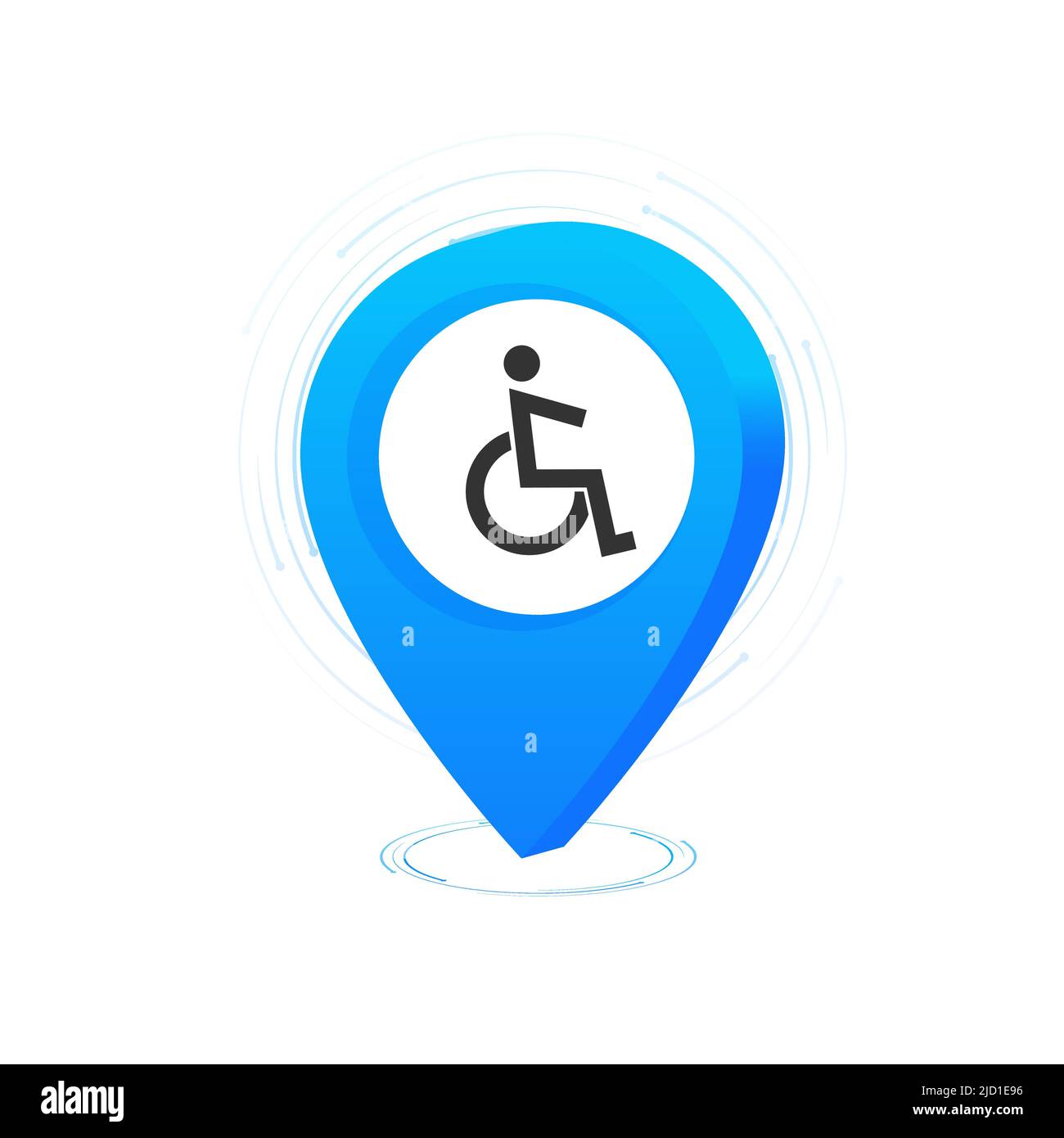 Invalid pin on white background. 3d vector icon Stock Vector Image ...