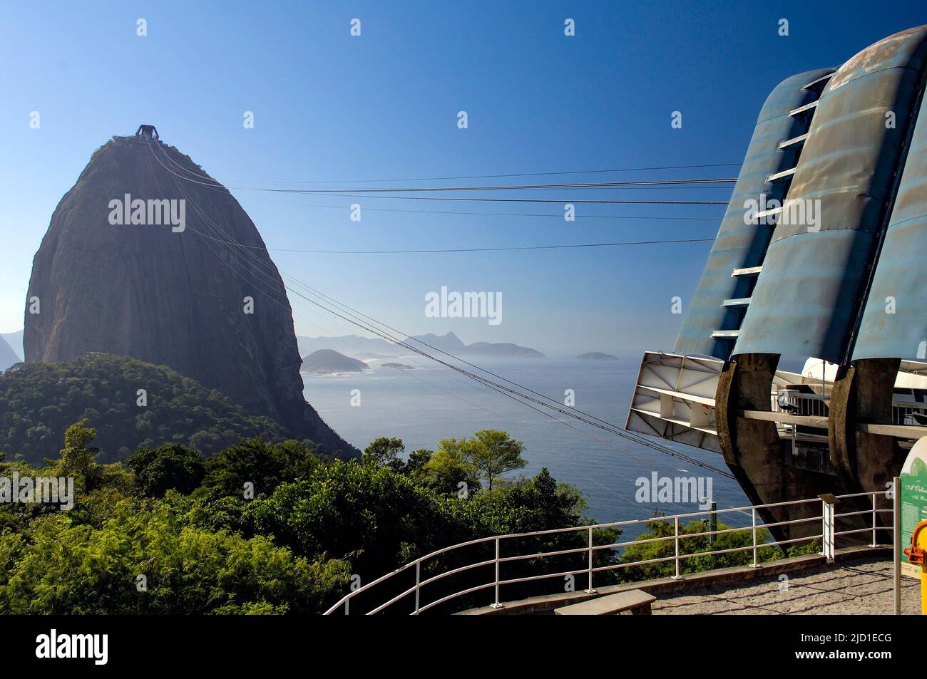 Cable car to Sugar Loaf Mountain, Pao de Acucar, Rio de Janeiro, Brazil ...