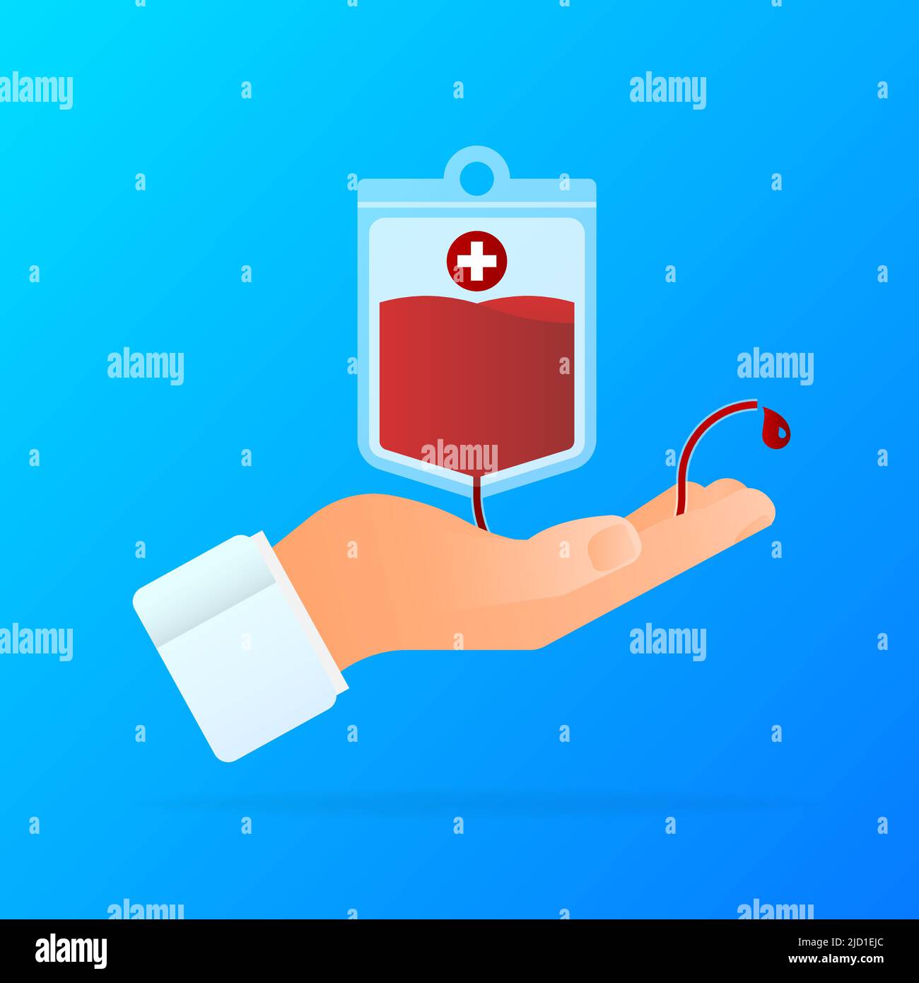 Abstract brochure with red blood donation for medical design. Vector ...