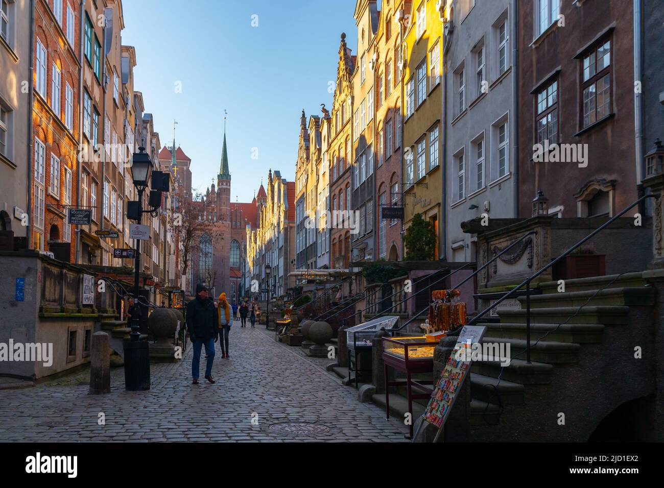 Gdansk, Poland - 12 March, 2022: Architecture of Mariacka Street in ...
