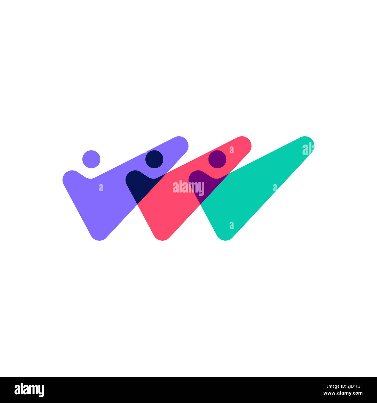 Business icon, association of people. Group of people, diversity ...