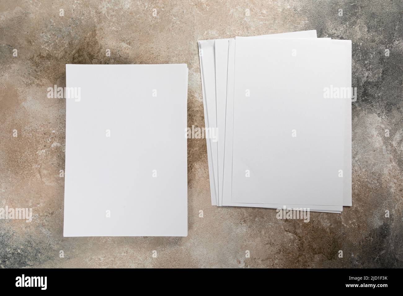 Blank flyer poster a4 or a5 paper isolated on grunge, place for your ...