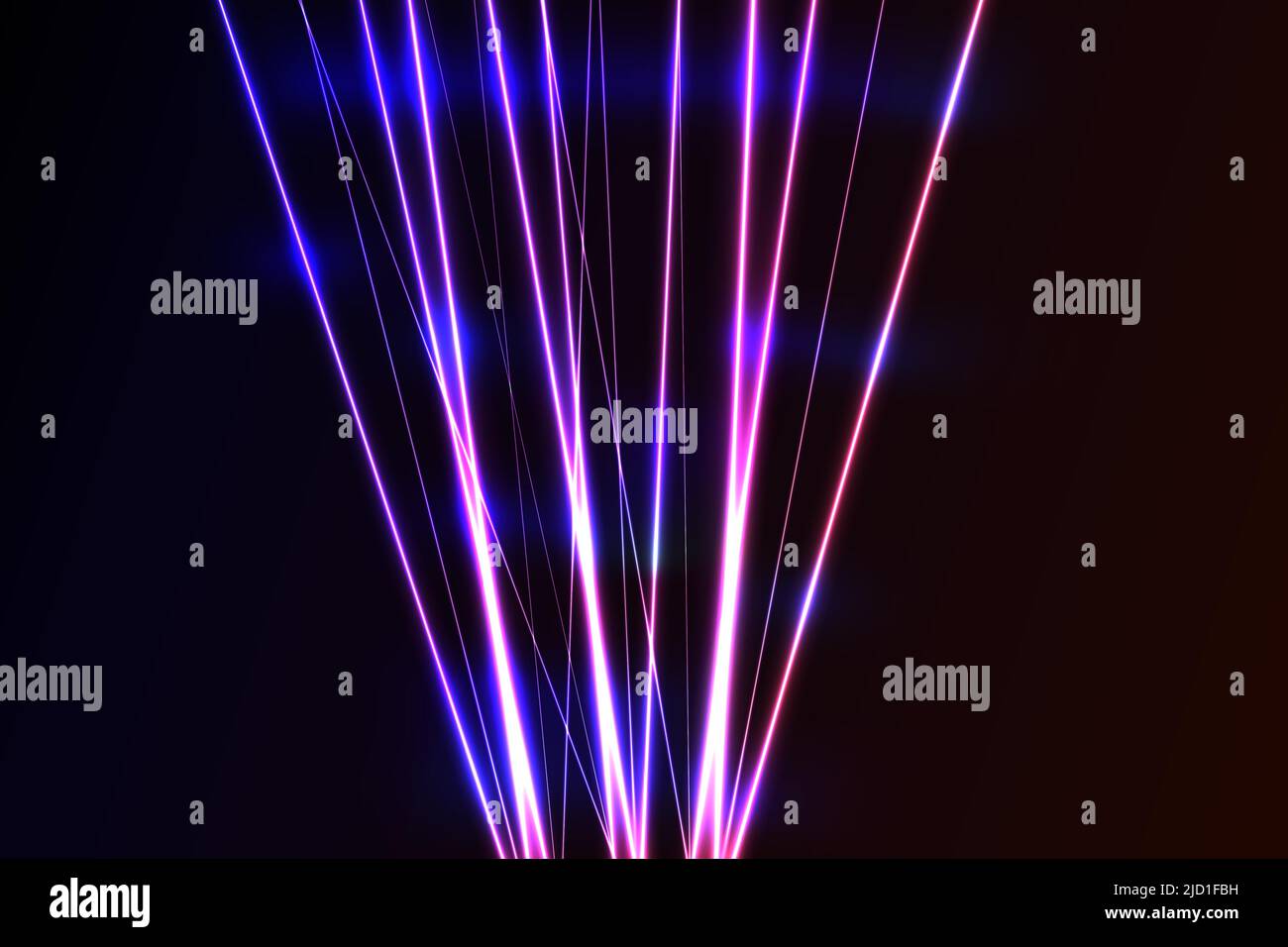 Laser field.Intersecting glowing laser security beams on a dark ...