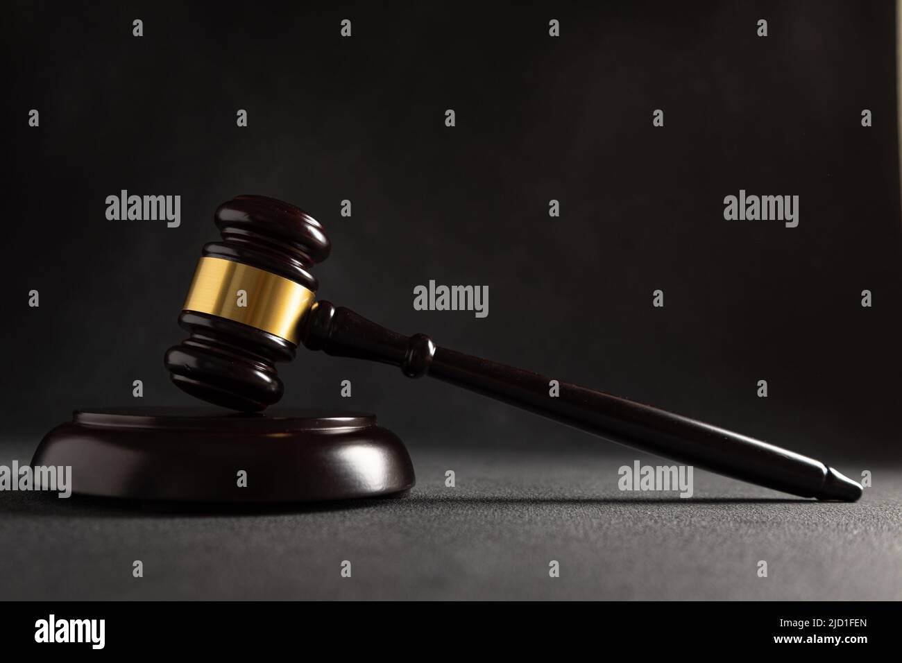 Judge's gavel on dark background, top view. Law concept Stock Photo - Alamy