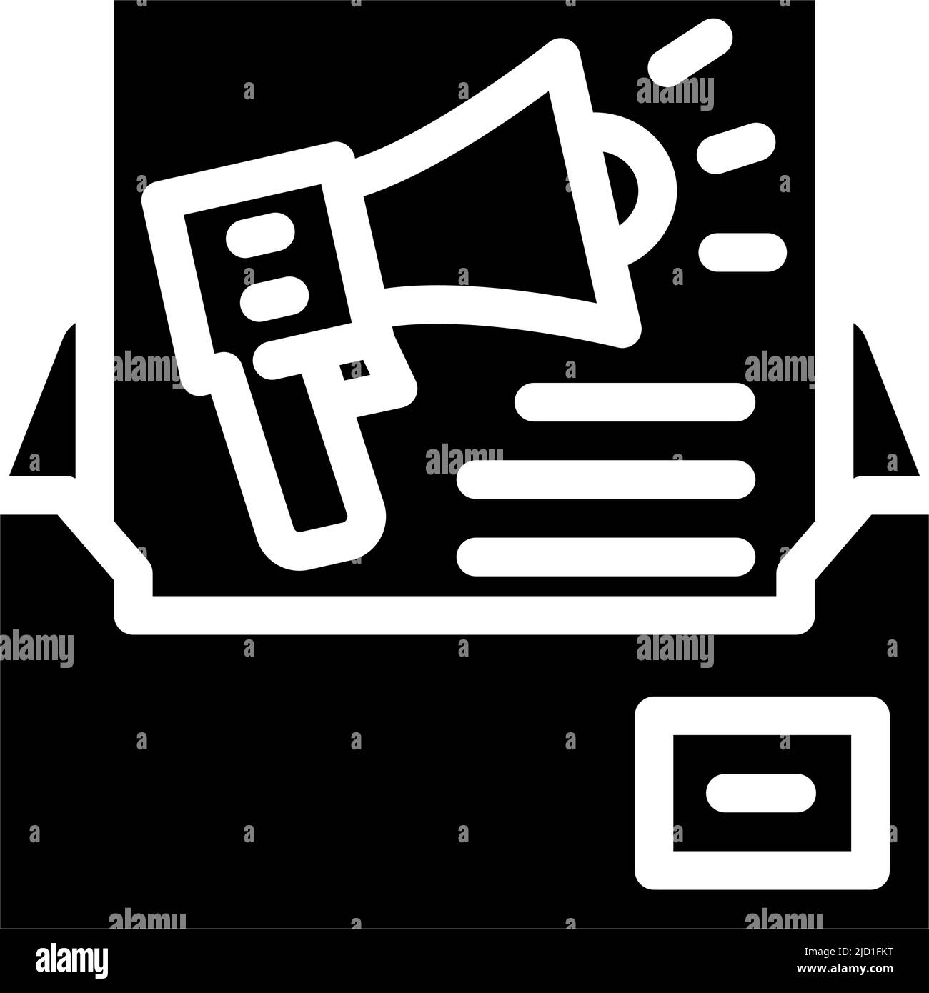 increased brand awareness glyph icon vector illustration Stock Vector ...