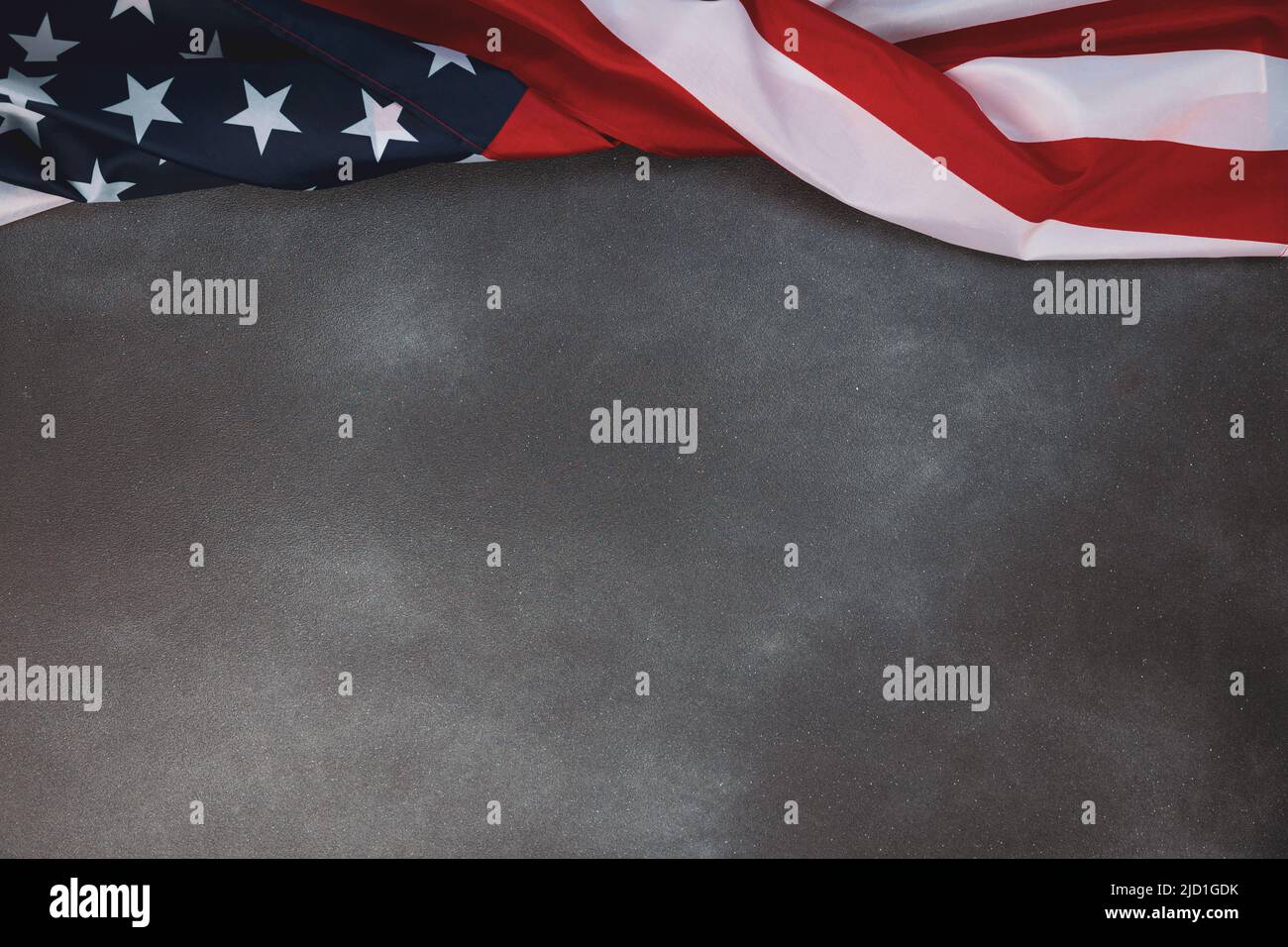 Vintage american flag on grunge background with space for text Stock ...