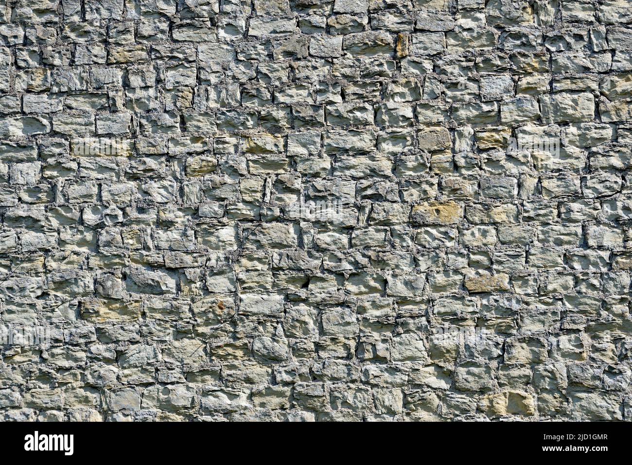 Stone wall made of quarry stones, background image, North Rhine ...