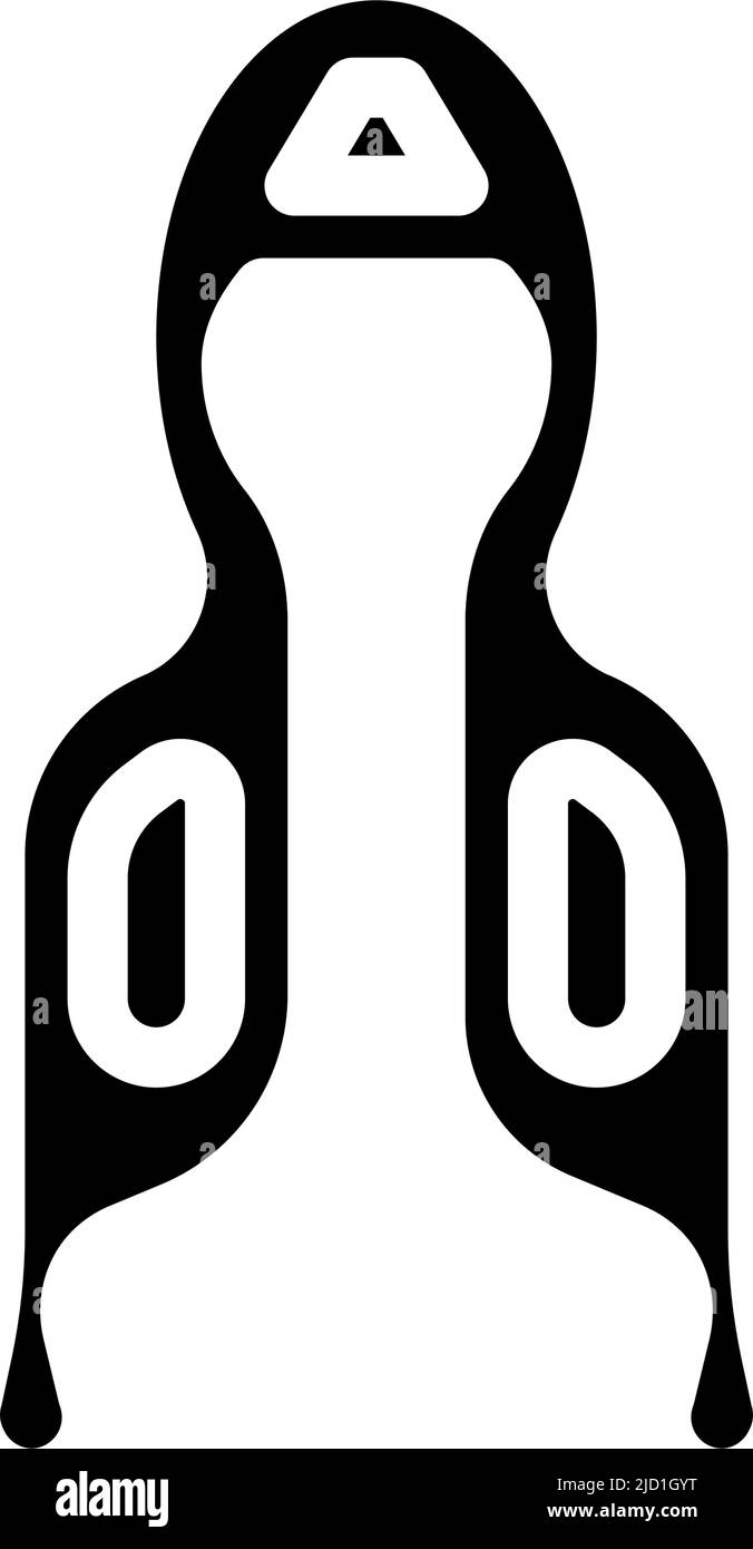 elegance hair pin glyph icon vector illustration Stock Vector Image ...