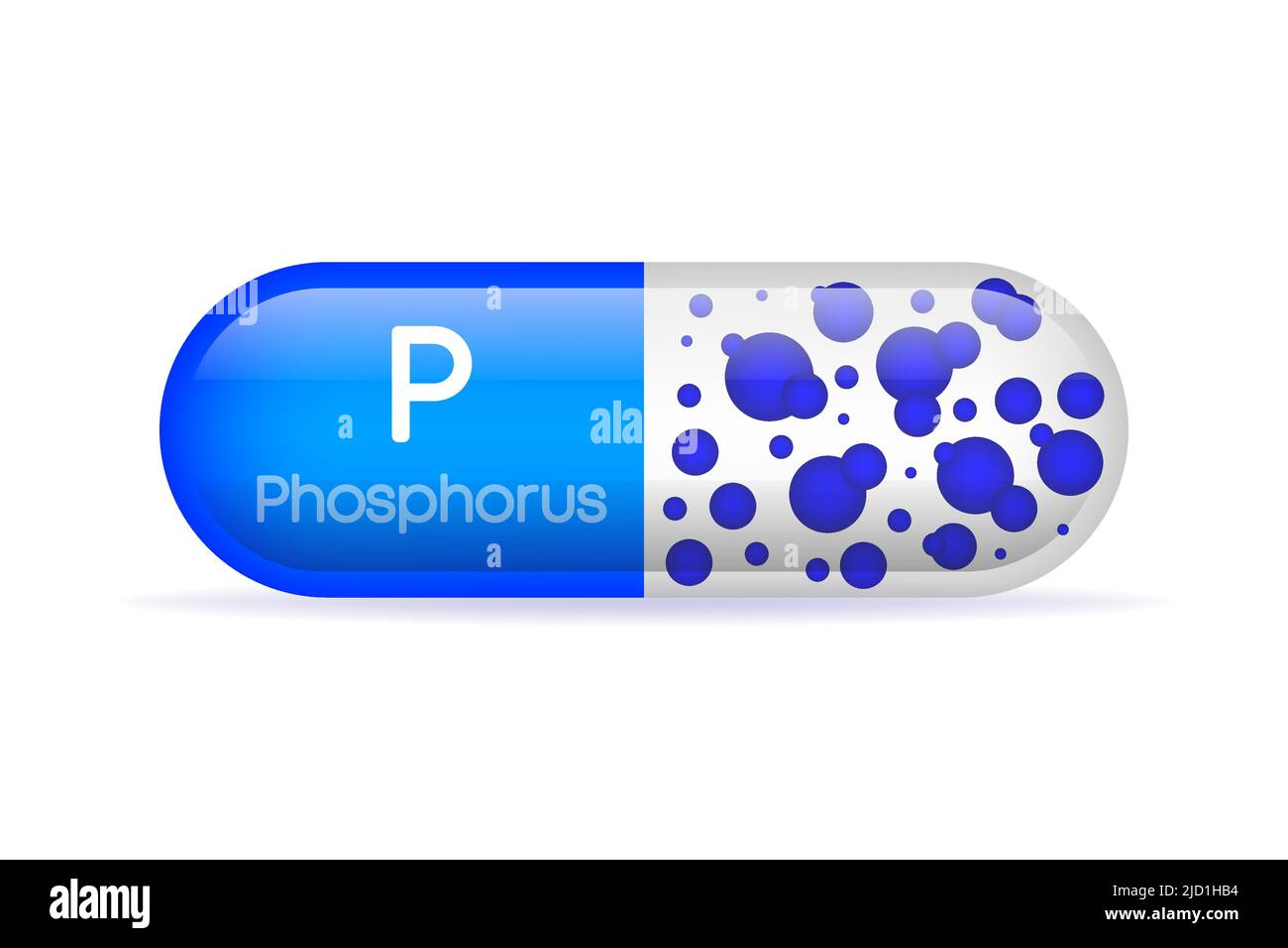 Abstract icon with phosphorus capsule. Vector illustration Stock Vector ...