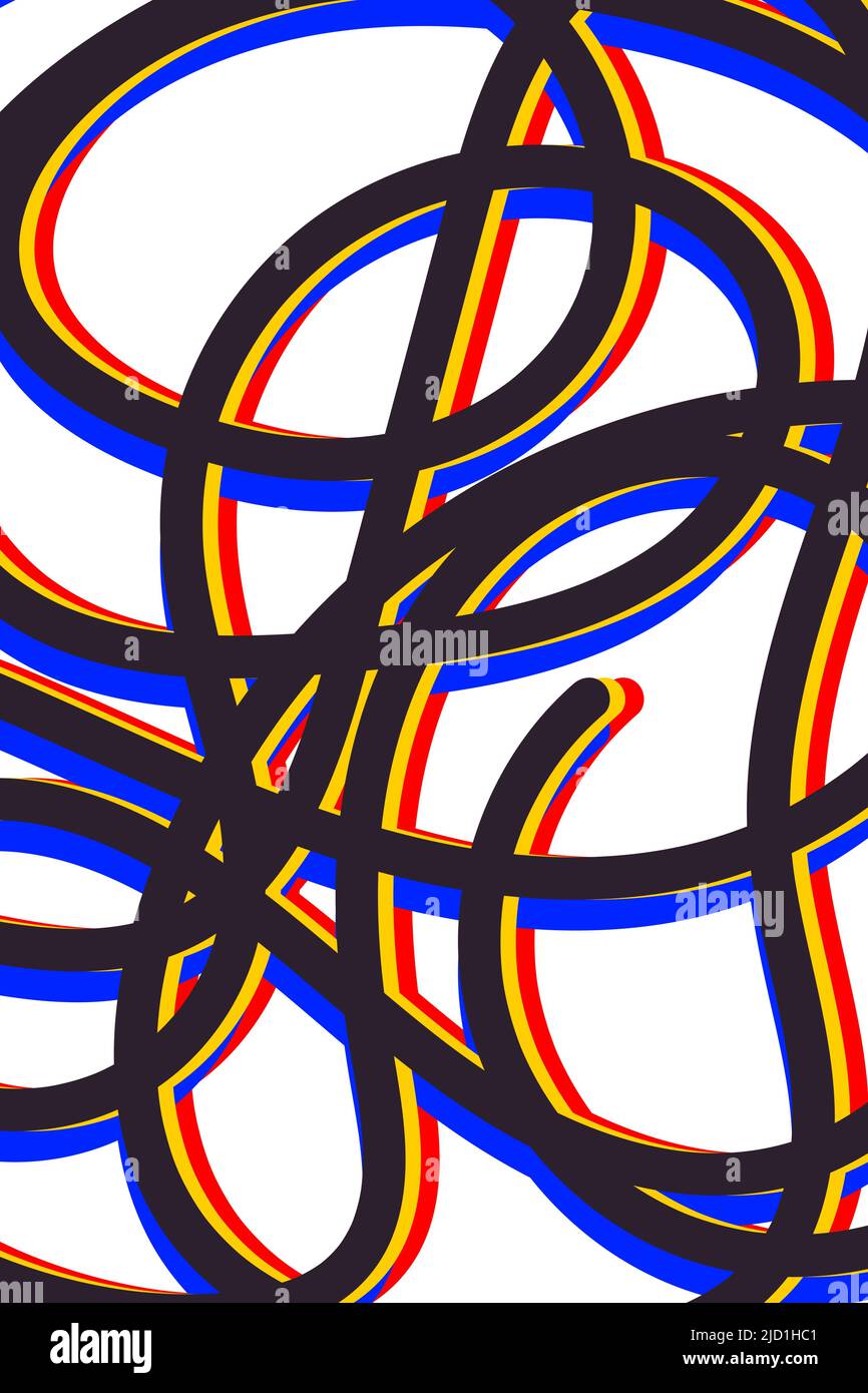 Hand drawn poster on wall for interior Stock Vector Image & Art - Alamy