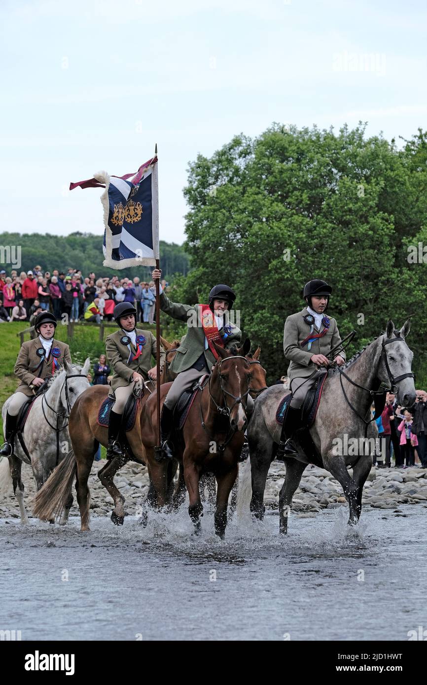 Selkirk, UK. 17.Jun.2022. Selkirk Common Riding 2022. Friday. Adam ...