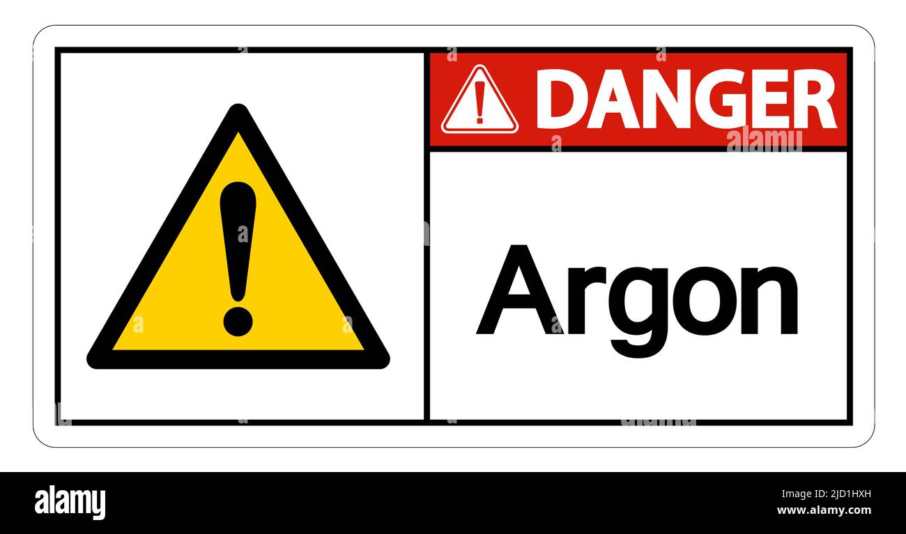Danger Argon Symbol Sign Isolate On White Background,Vector ...