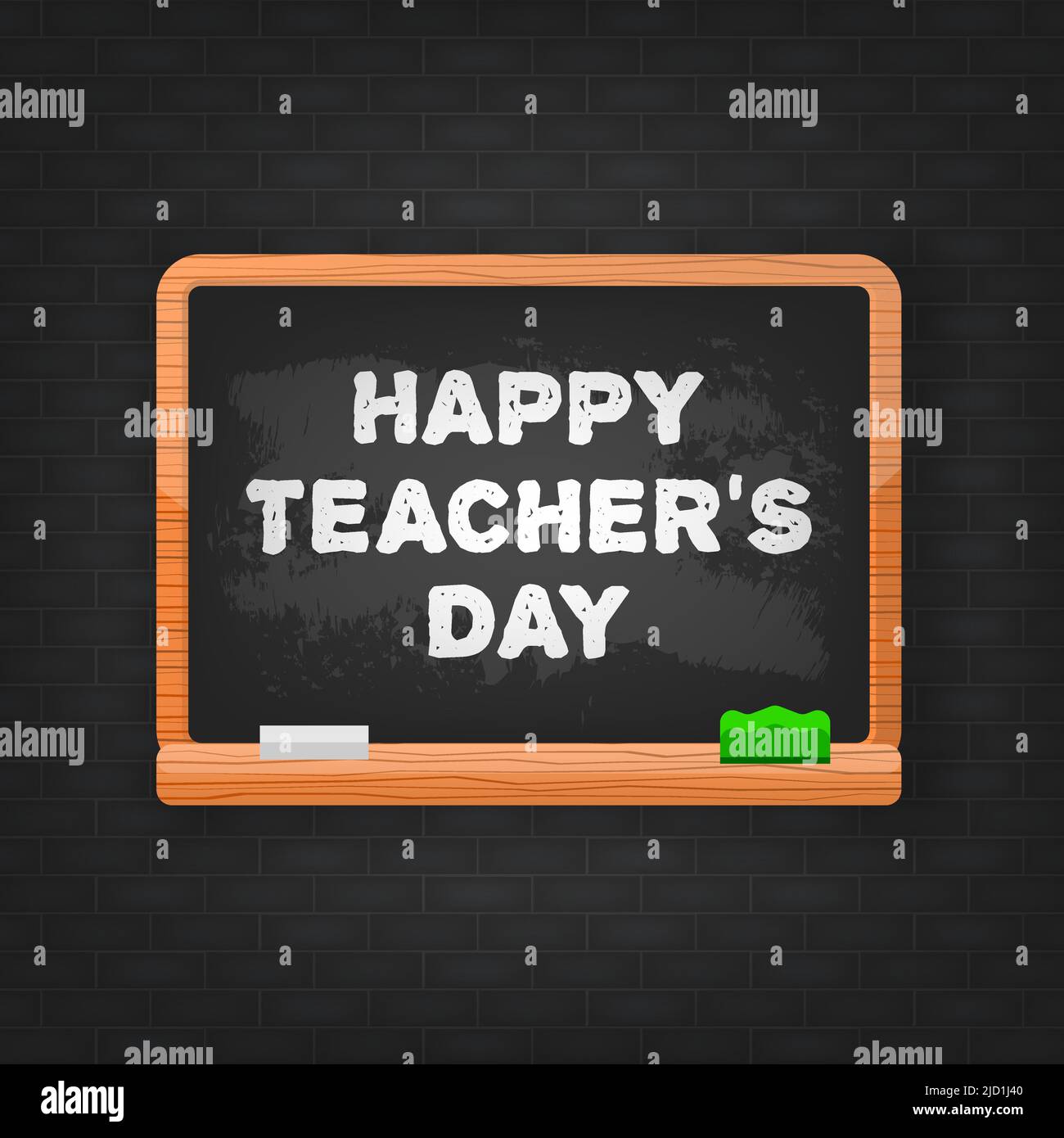 Flat happy teacher's day board for celebration design. Happy holiday ...