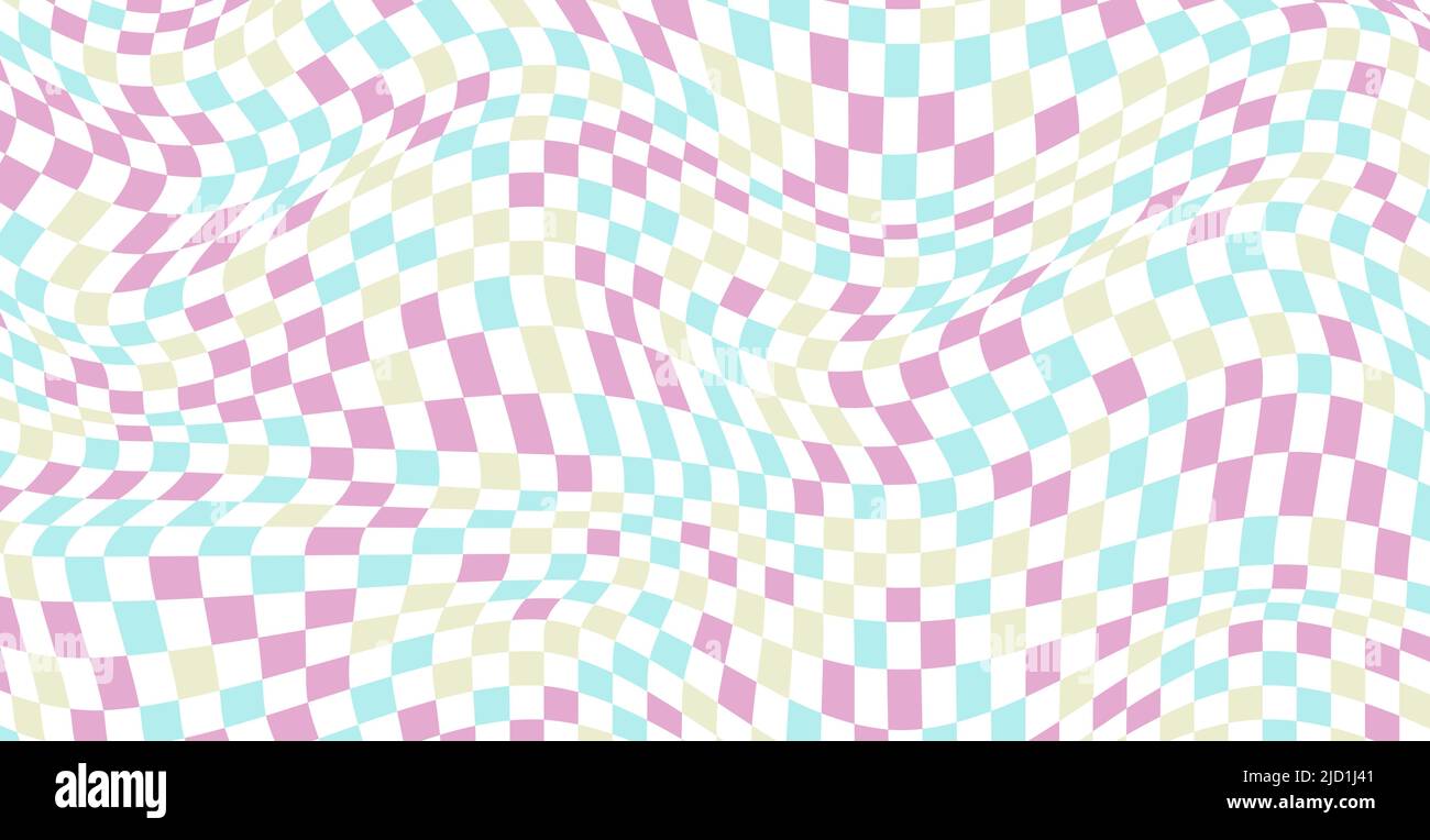 Checkered background with distorted squares Stock Vector Image & Art ...