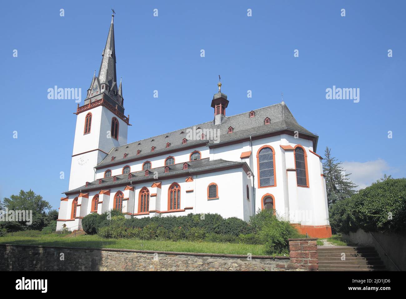 St. Mark's Church in Erbach, Eltville, Rheingau, Taunus, Hesse, Germany ...