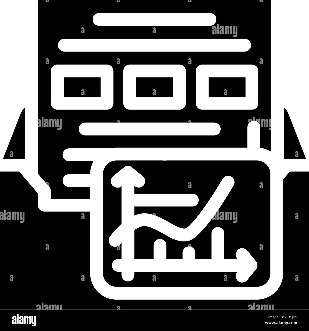 track email campaigns glyph icon vector illustration Stock Vector Image ...