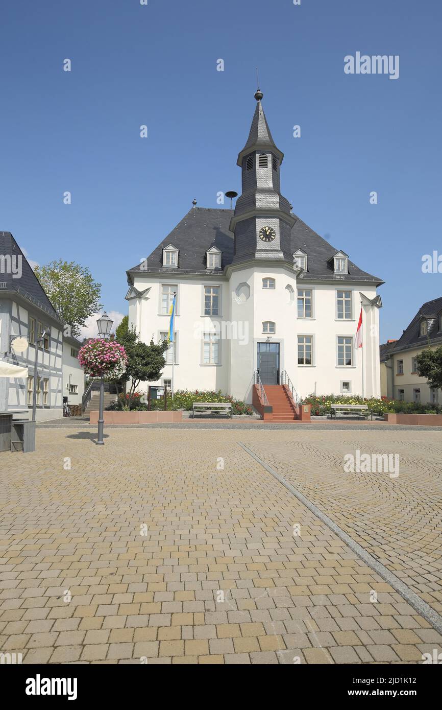 Huguenot Church built 1700-1705 on the Old Market Square in Usingen ...