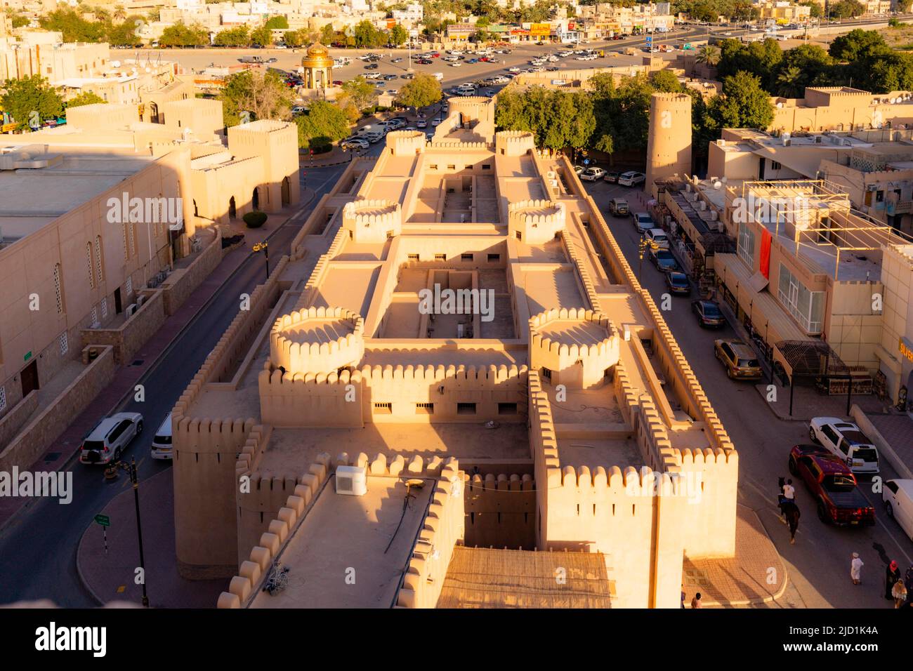 Nizwa Souk, view from Nizwa Fort, Sultanat of Oman Stock Photo - Alamy