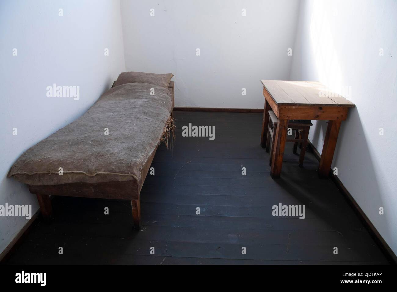 Cell in the cell block, special prison of the Gestapo, SS camp ...