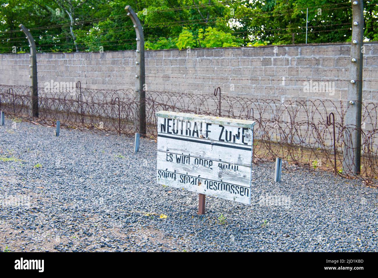Neutral zone, barbed wire, electric fence, camp boundary, death strip ...