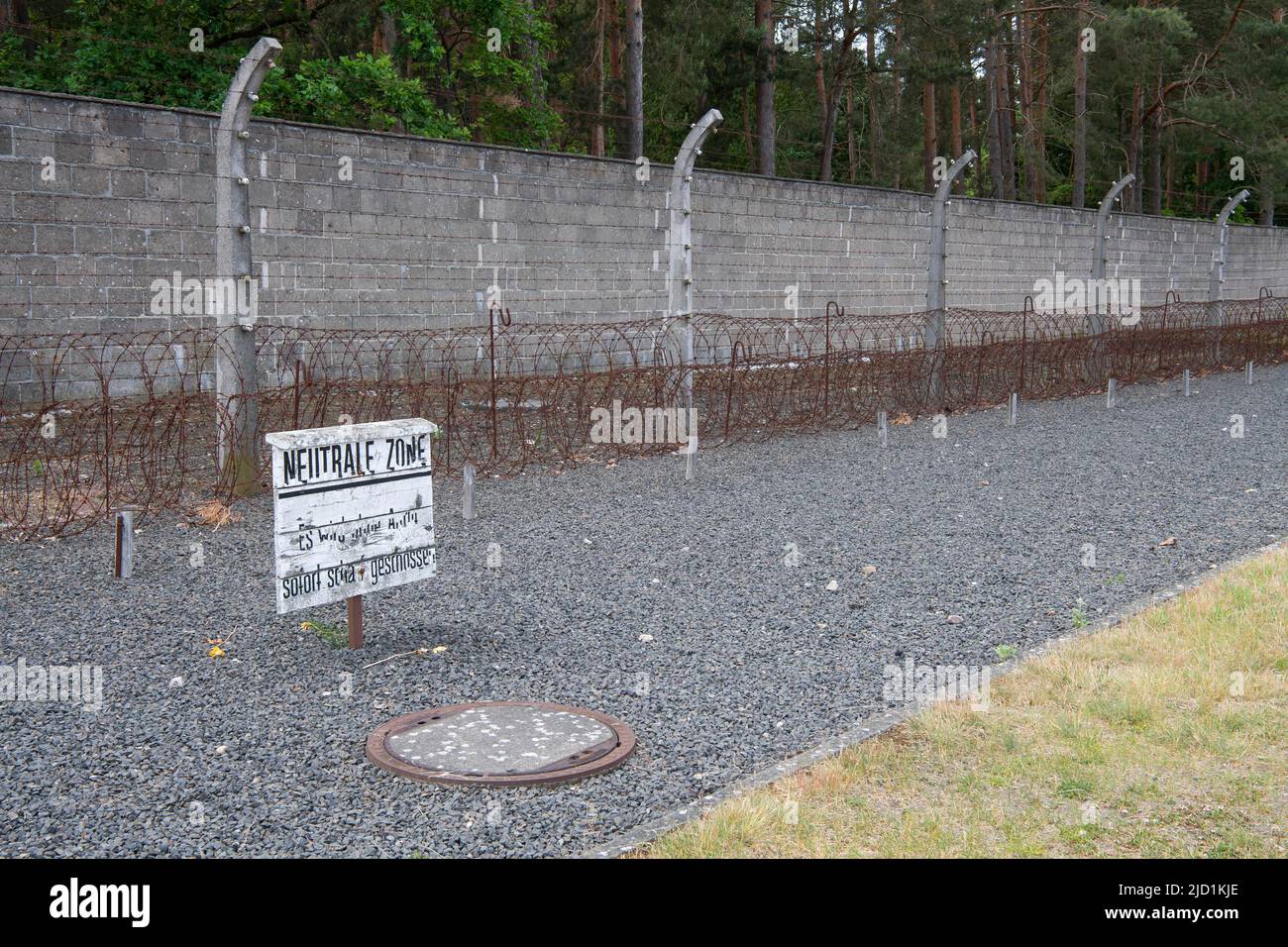 Neutral zone, barbed wire, electric fence, camp boundary, death strip ...
