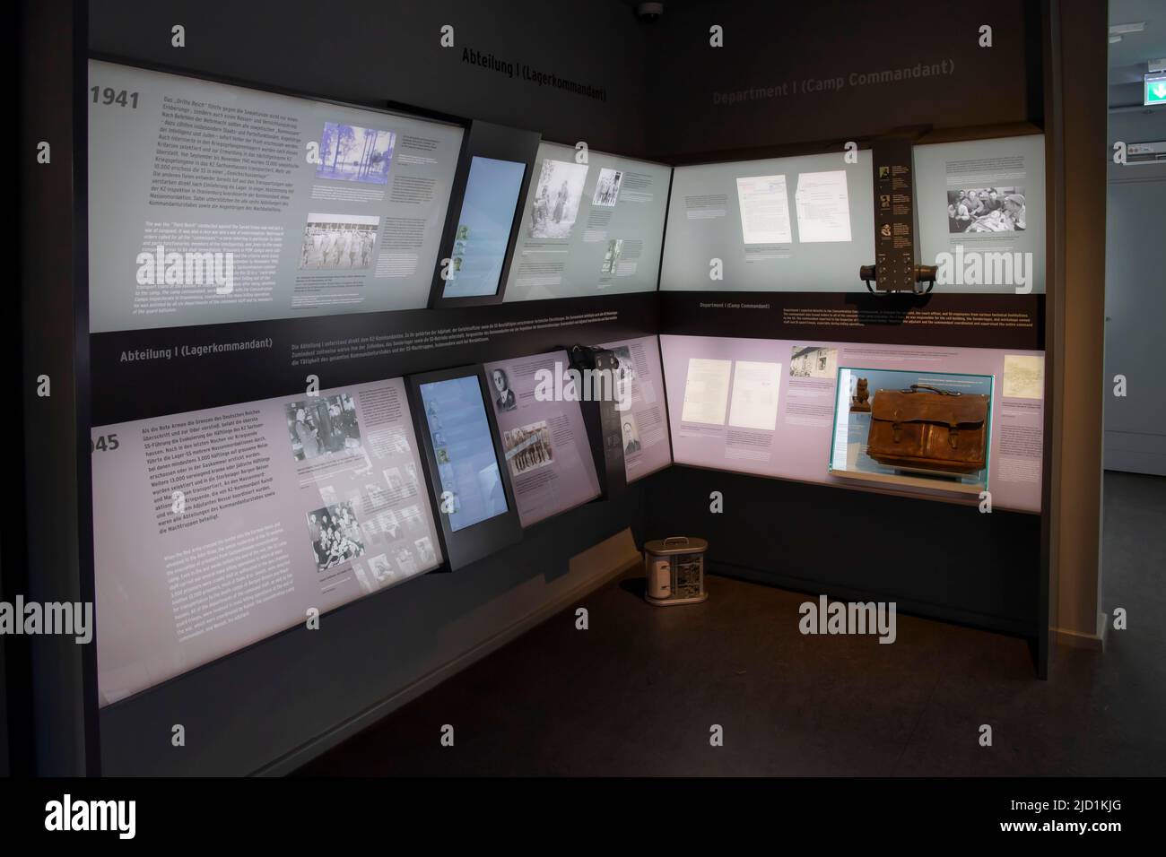 Exhibition in the former residence of the camp commandant, memorial ...