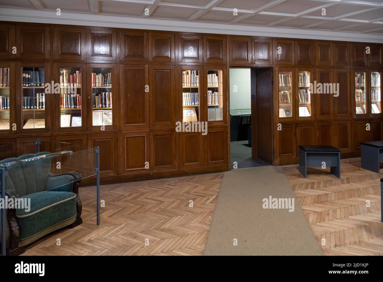 Library in the former residence of the camp commandant, memorial ...