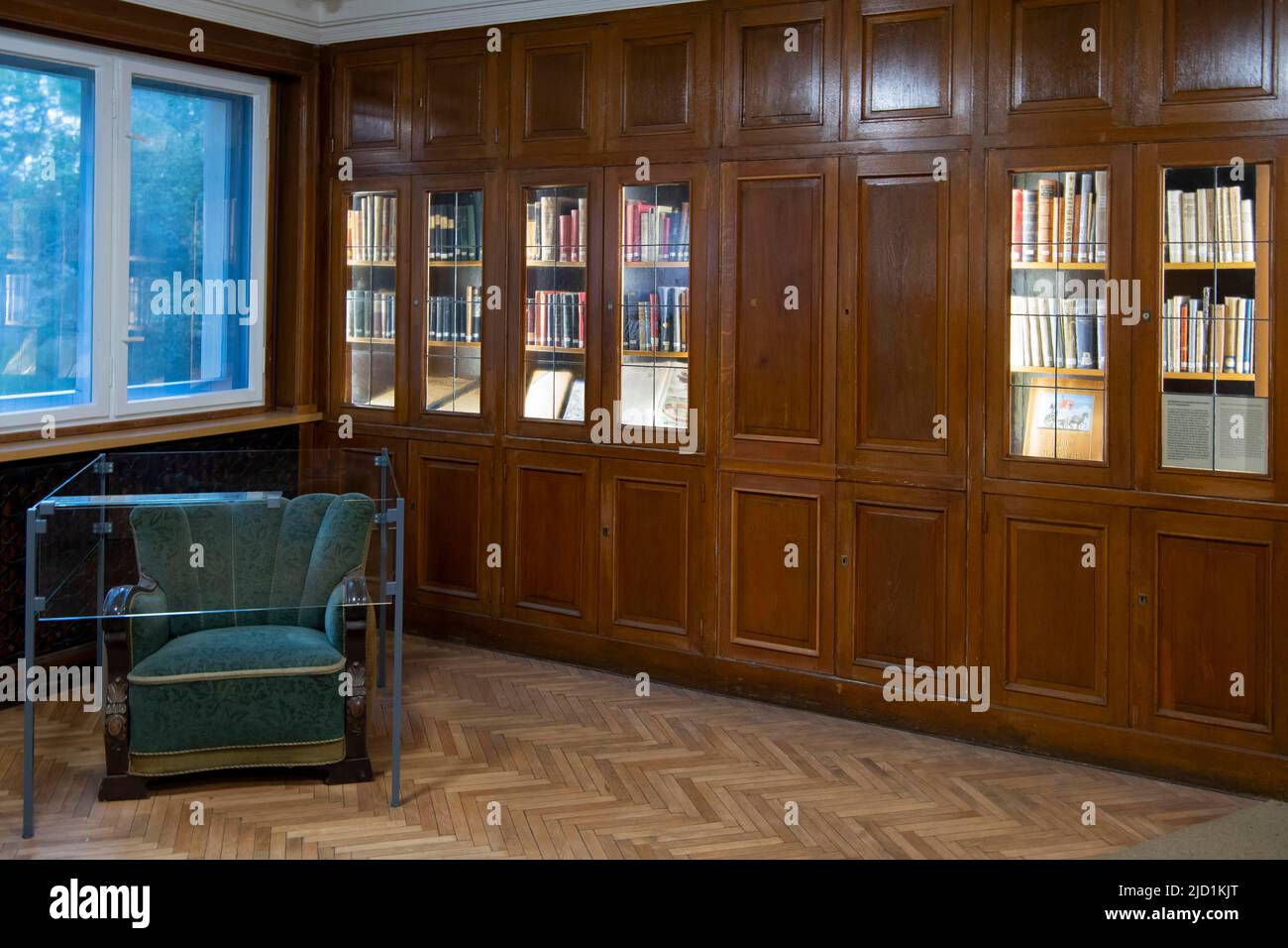 Library in the former residence of the camp commandant, memorial ...